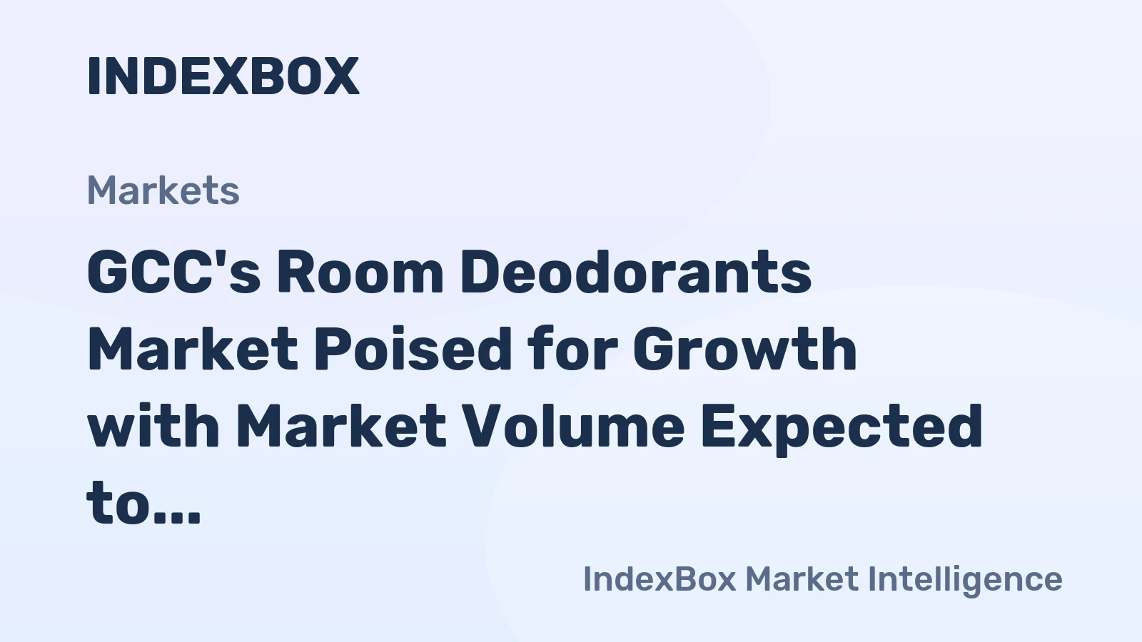 GCC's Room Deodorants Market Poised for Growth with Market Volume Expected to Reach 51K Tons and Market Value to Hit $346M by 2035
