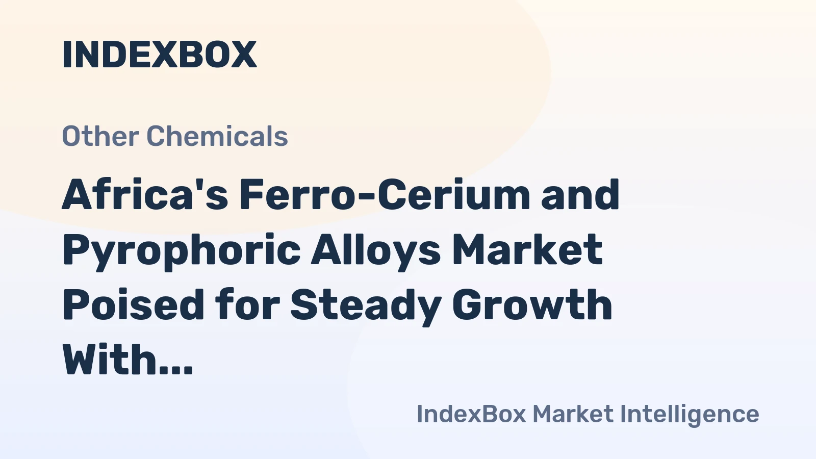 Africa's Ferro-Cerium and Pyrophoric Alloys Market Poised for Steady Growth With 1.2% CAGR Through 2035