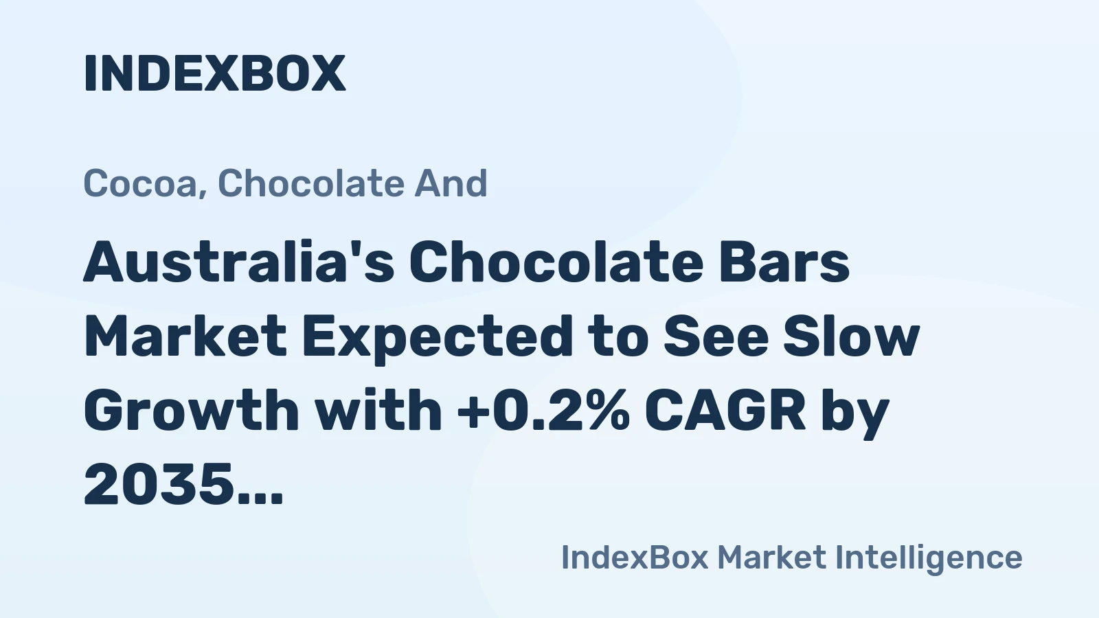 Australia's Chocolate Bars Market Expected to See Slow Growth with +0.2% CAGR by 2035