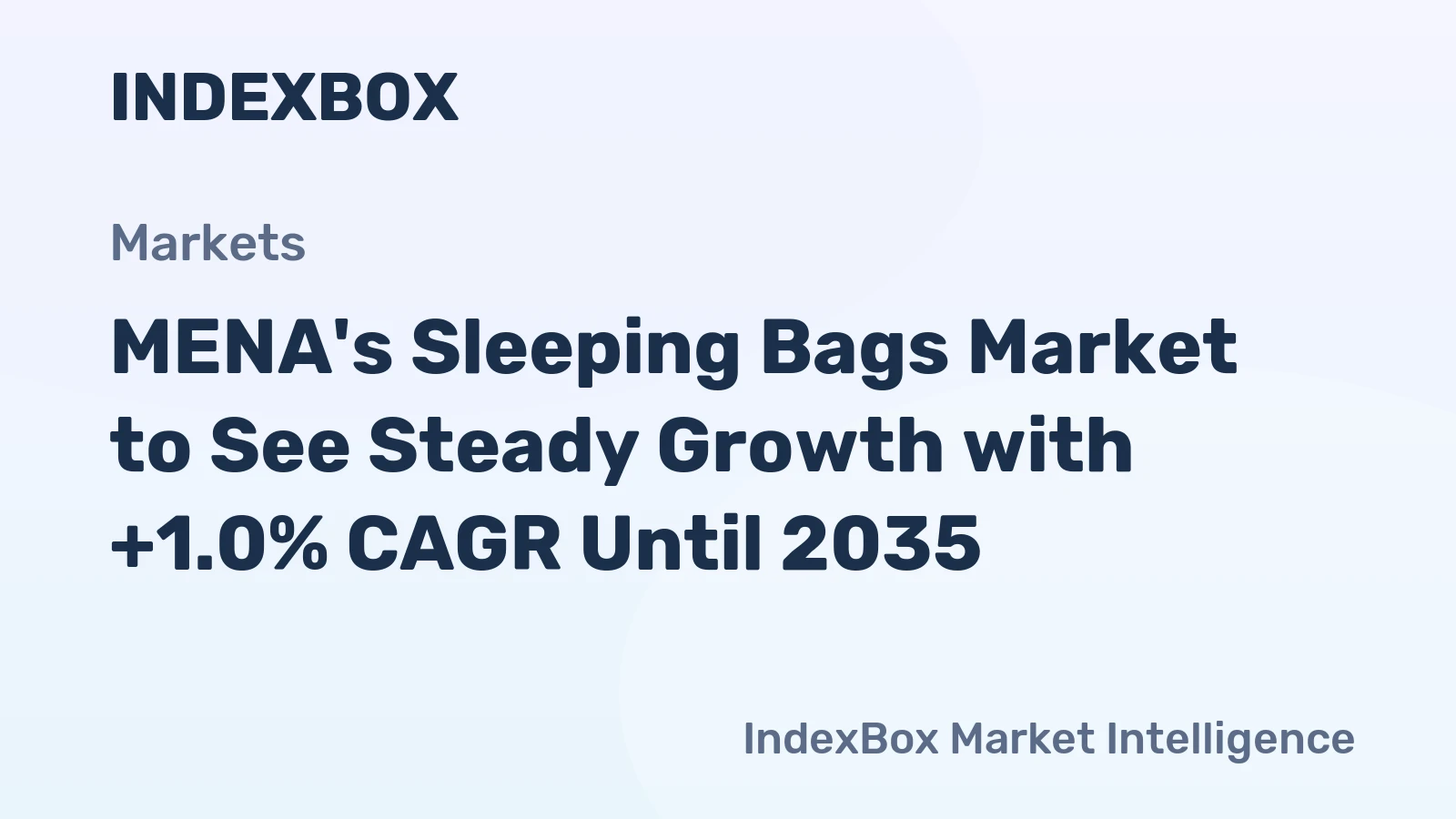 MENA's Sleeping Bags Market to See Steady Growth with +1.0% CAGR Until 2035