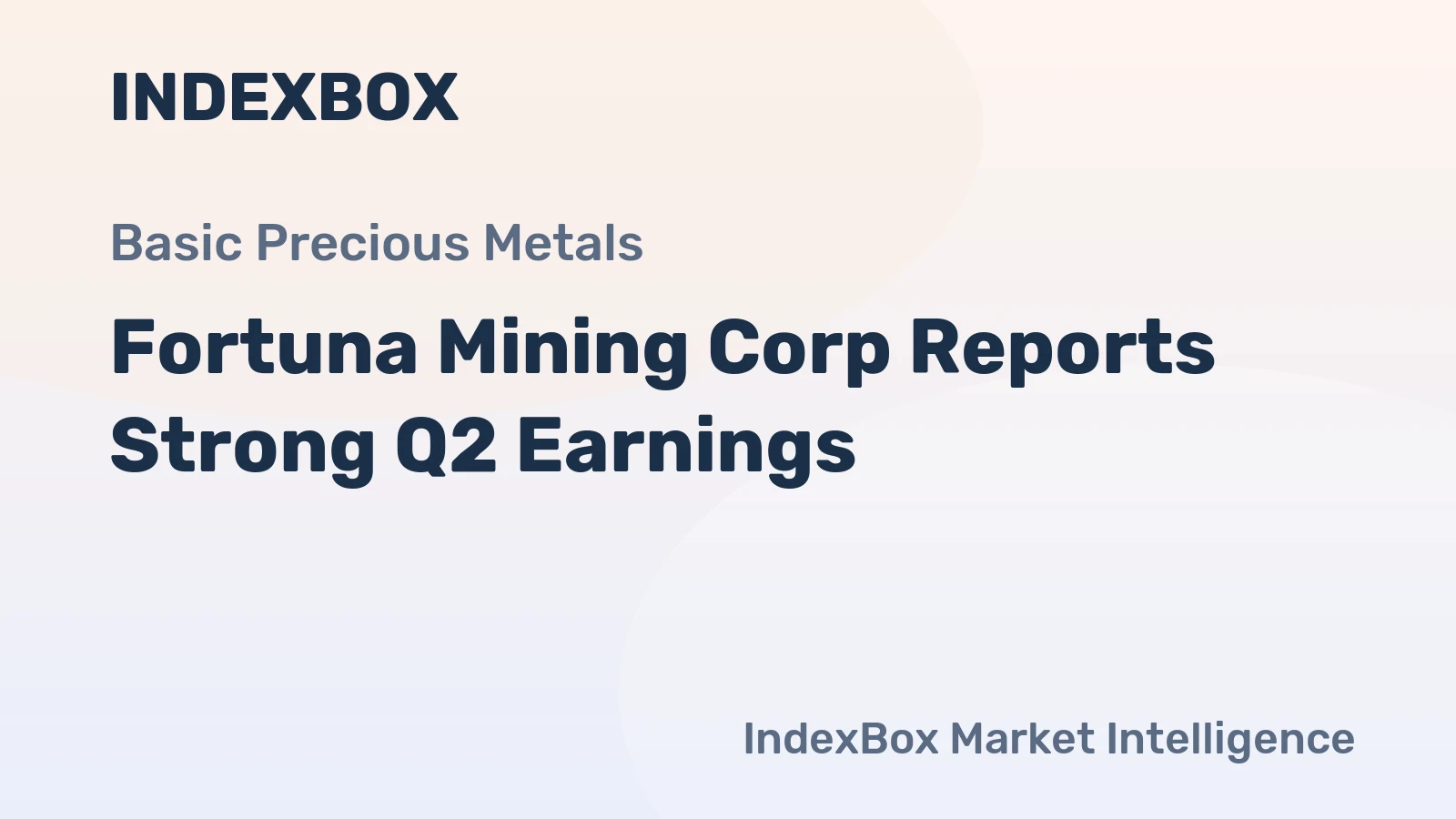 Fortuna Mining Corp Reports Strong Q2 Earnings