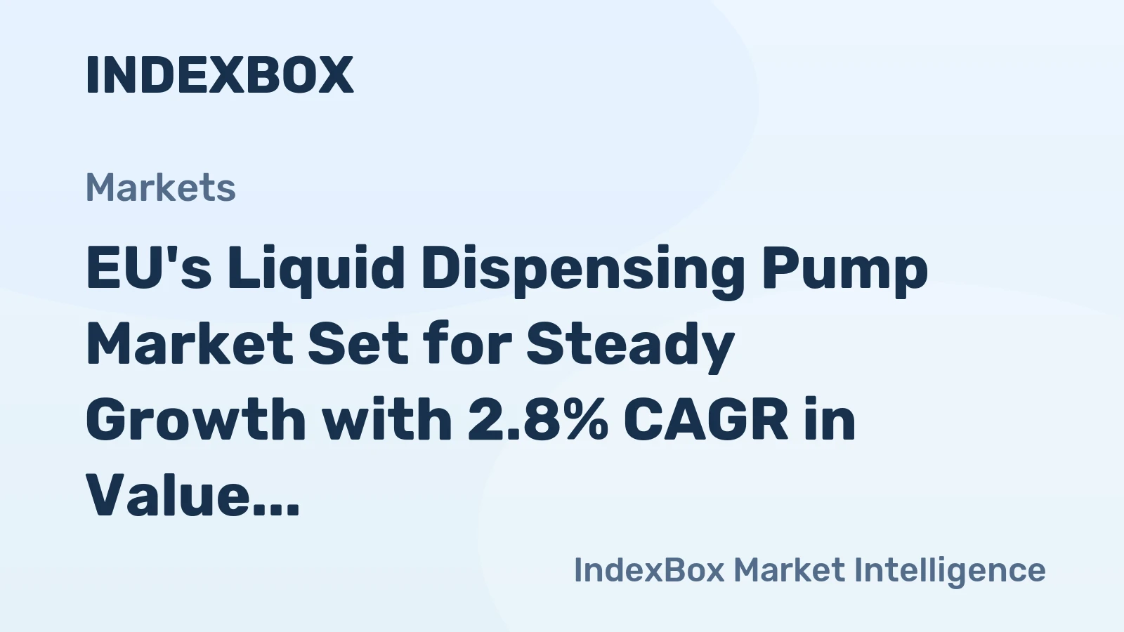 EU's Liquid Dispensing Pump Market Set for Steady Growth with 2.8% CAGR in Value Through 2035