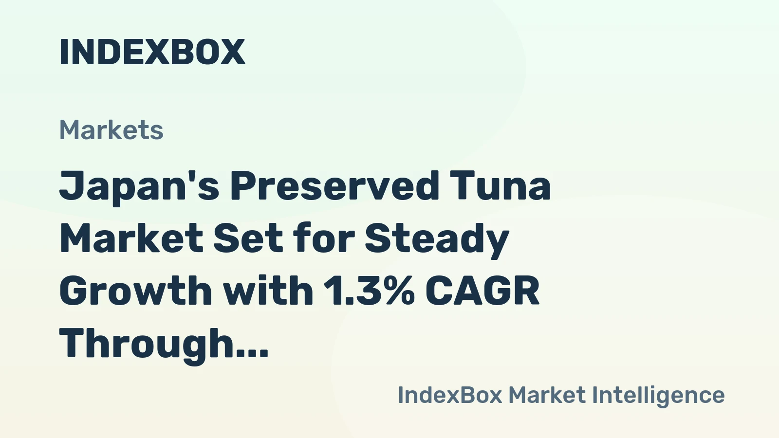 Japan's Preserved Tuna Market Set for Steady Growth with 1.3% CAGR Through 2035