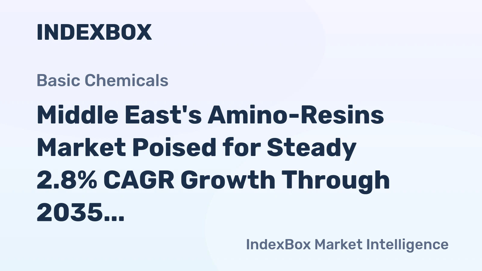 Middle East's Amino-Resins Market Poised for Steady 2.8% CAGR Growth Through 2035