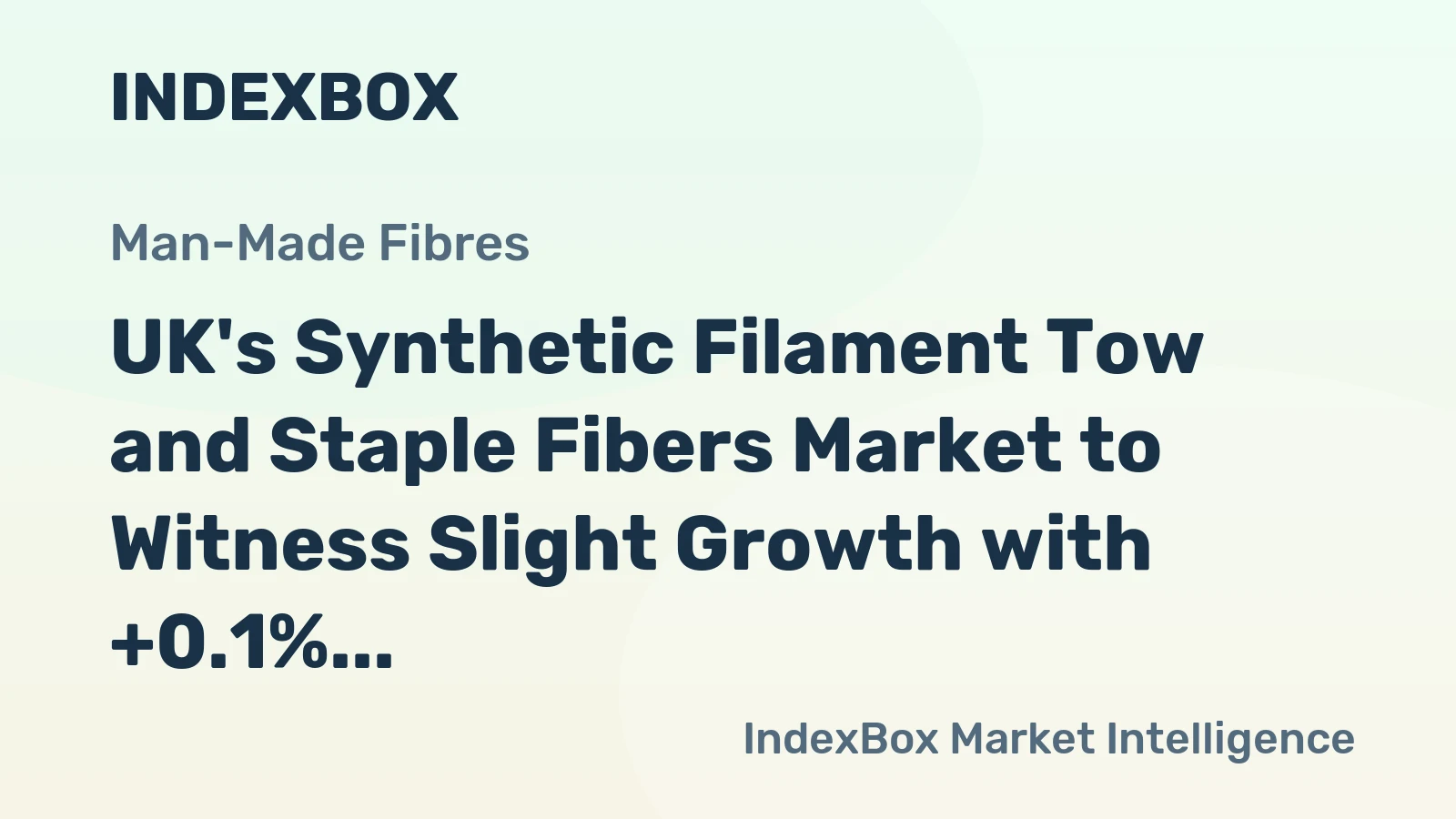UK's Synthetic Filament Tow and Staple Fibers Market to Witness Slight Growth with +0.1% CAGR As Demand Increases
