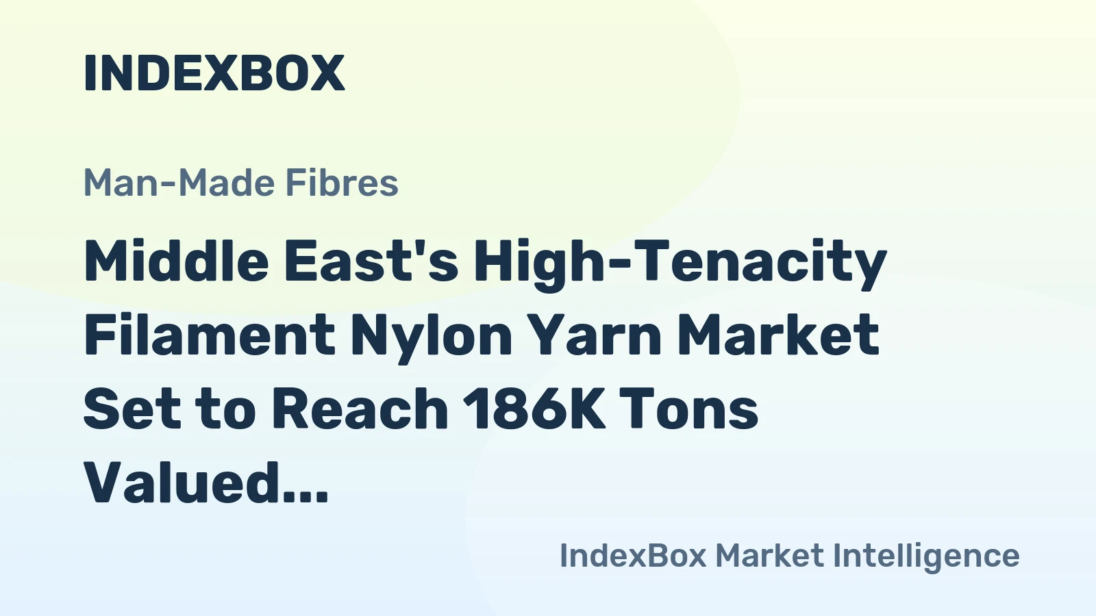 Middle East's High-Tenacity Filament Nylon Yarn Market Set to Reach 186K Tons Valued at $838M by 2035
