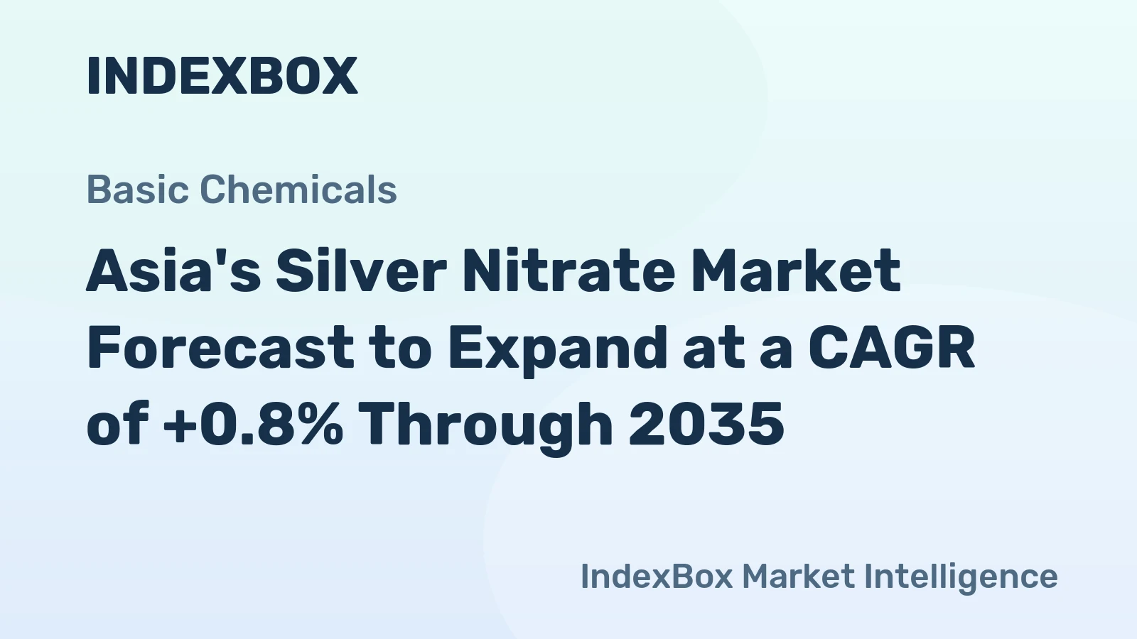 Asia's Silver Nitrate Market Forecast to Expand at a CAGR of +0.8% Through 2035