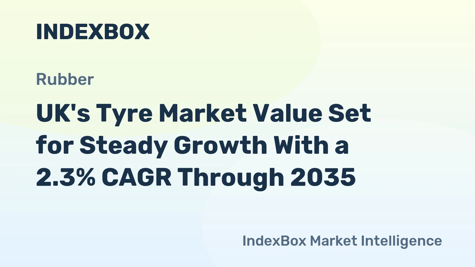 UK's Tyre Market Value Set for Steady Growth With a 2.3% CAGR Through 2035