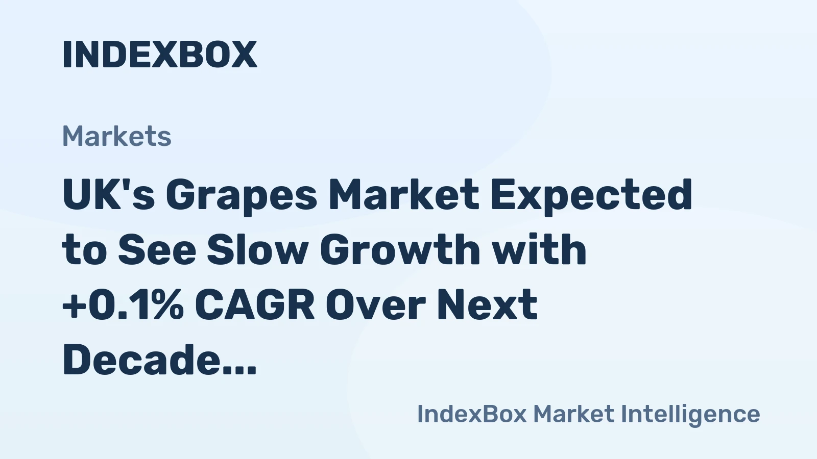 UK's Grapes Market Expected to See Slow Growth with +0.1% CAGR Over Next Decade