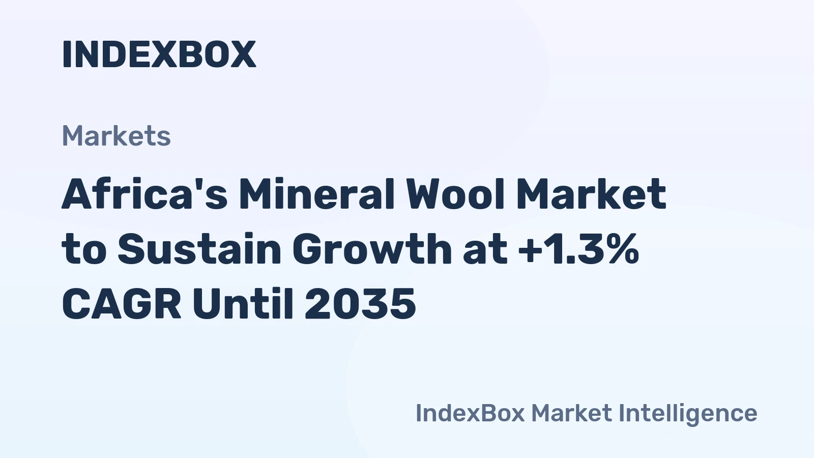 Africa's Mineral Wool Market to Sustain Growth at +1.3% CAGR Until 2035