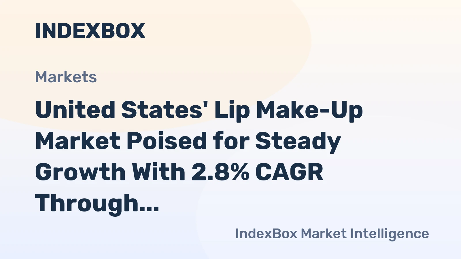 United States' Lip Make-Up Market Poised for Steady Growth With 2.8% CAGR Through 2035