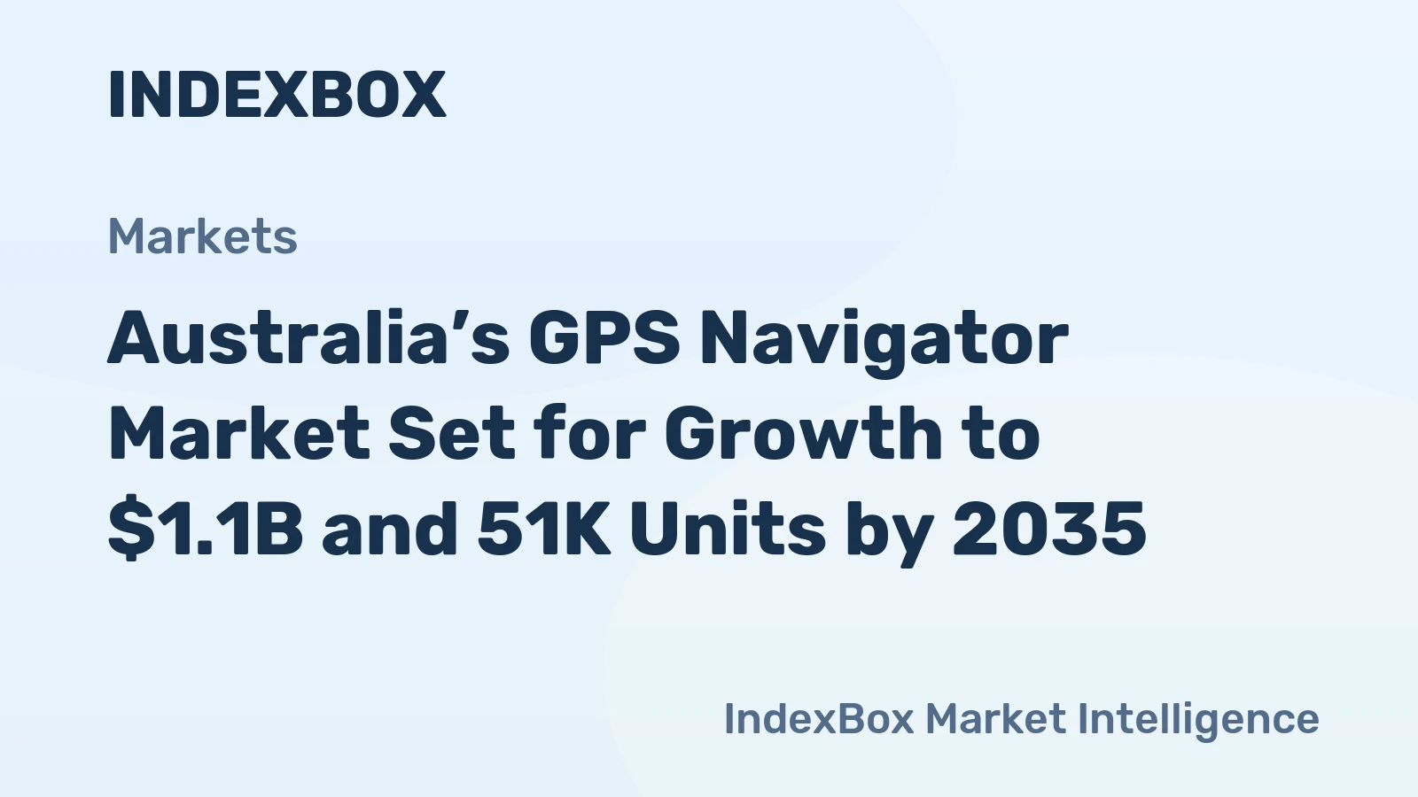 Australia’s GPS Navigator Market Set for Growth to $1.1B and 51K Units by 2035