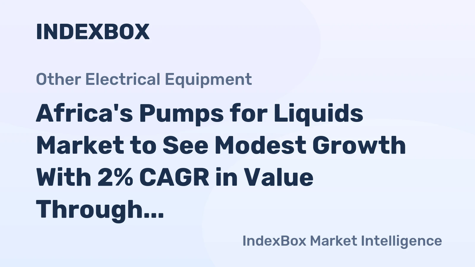 Africa's Pumps for Liquids Market to See Modest Growth With 2% CAGR in Value Through 2035