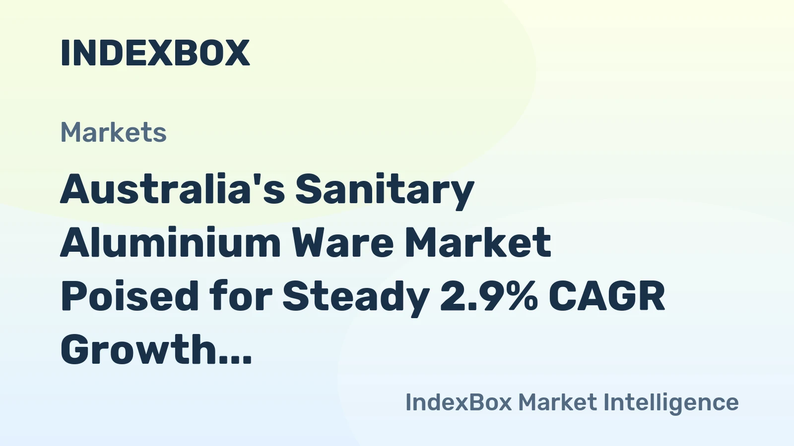 Australia's Sanitary Aluminium Ware Market Poised for Steady 2.9% CAGR Growth Through 2035