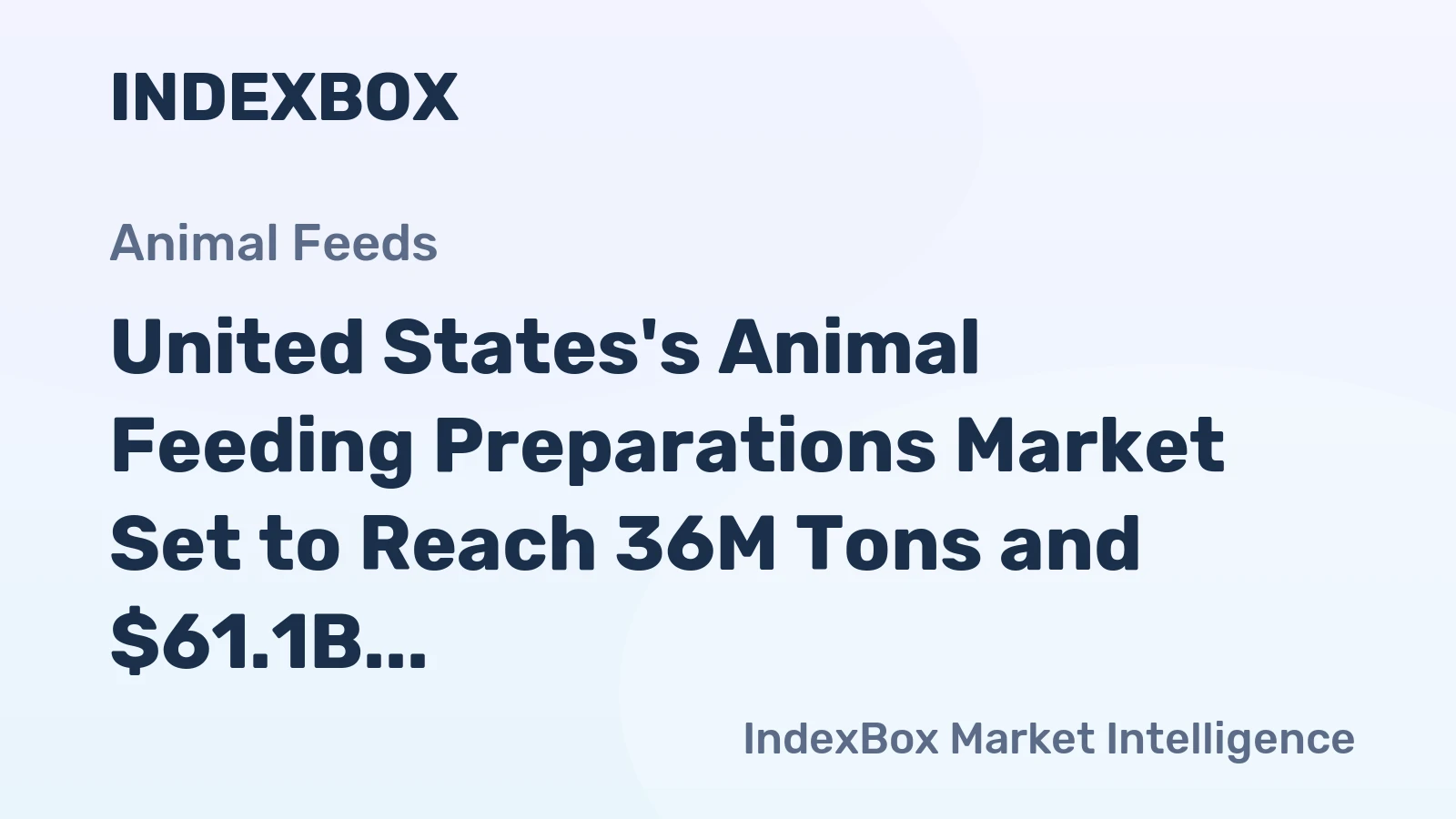 United States's Animal Feeding Preparations Market Set to Reach 36M Tons and $61.1B by 2035