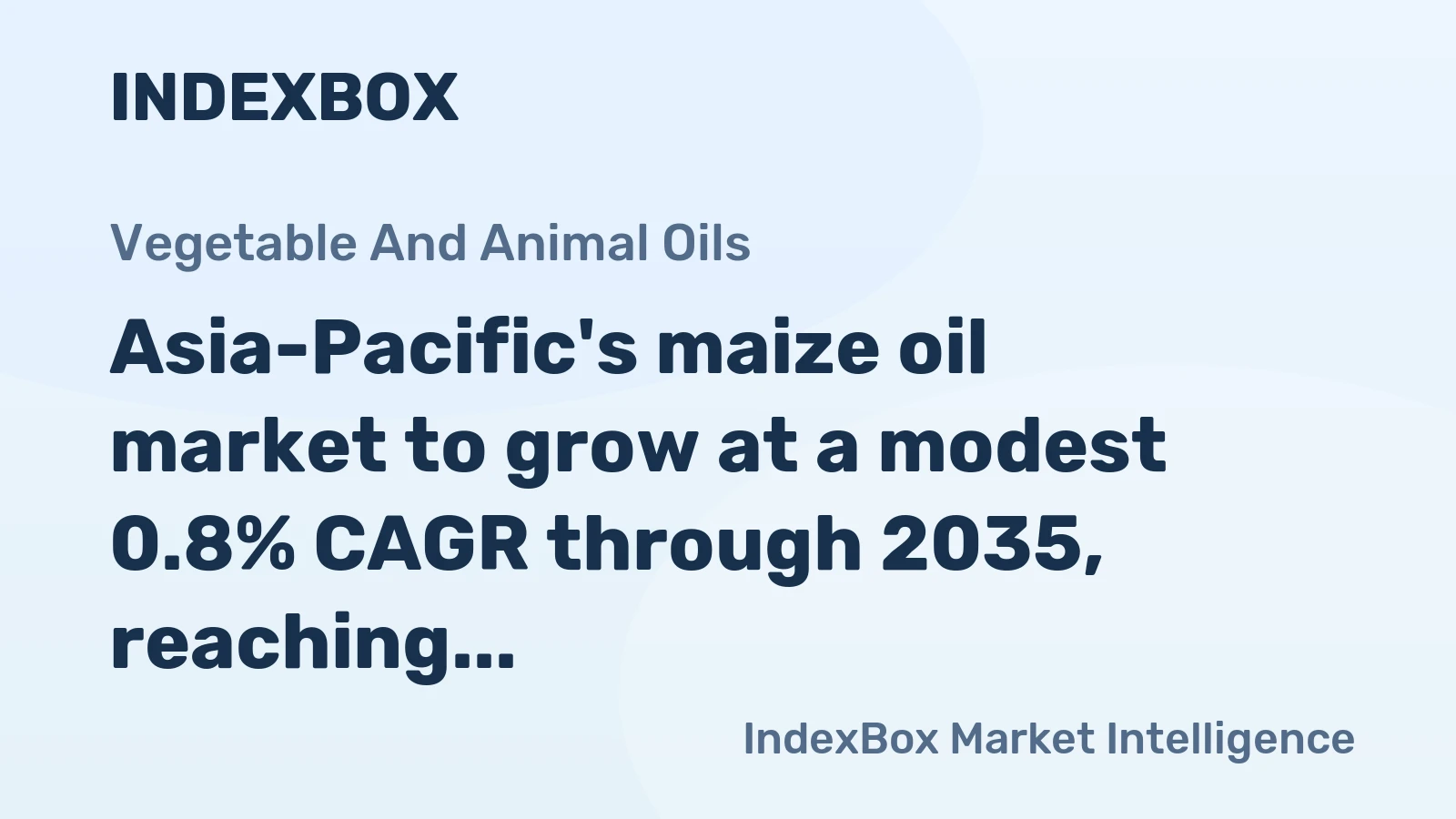 Asia-Pacific's maize oil market to grow at a modest 0.8% CAGR through 2035, reaching 855K tons, driven by sustained regional demand.