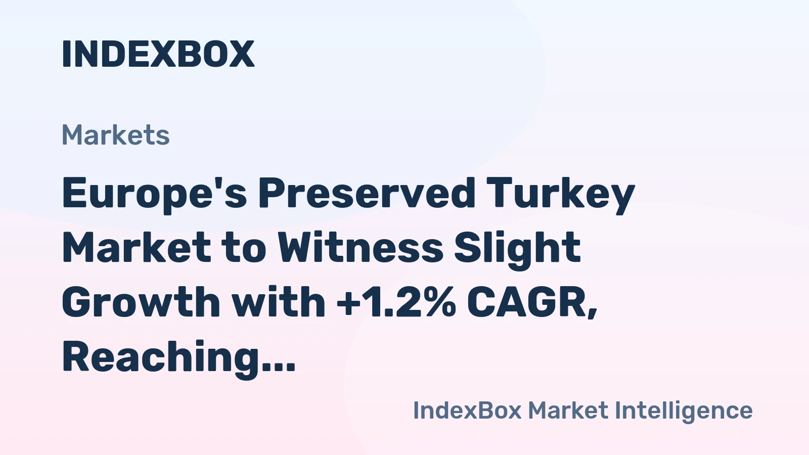 Europe's Preserved Turkey Market to Witness Slight Growth with +1.2% CAGR, Reaching 688K Tons by 2035