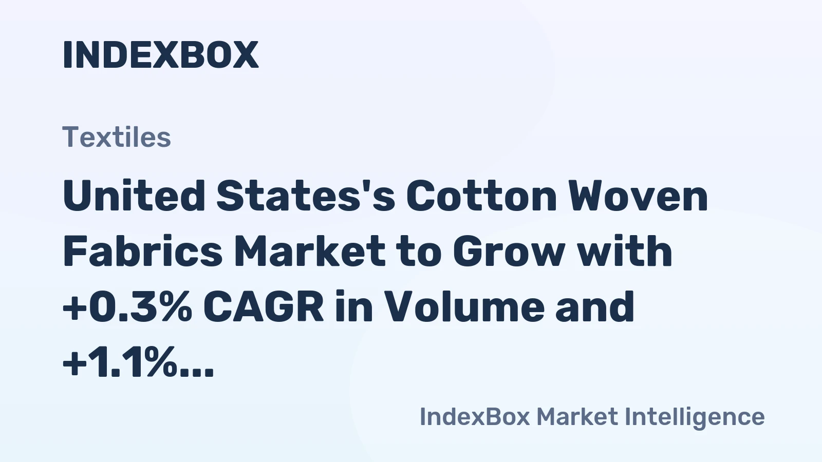 United States's Cotton Woven Fabrics Market to Grow with +0.3% CAGR in Volume and +1.1% CAGR in Value by 2035