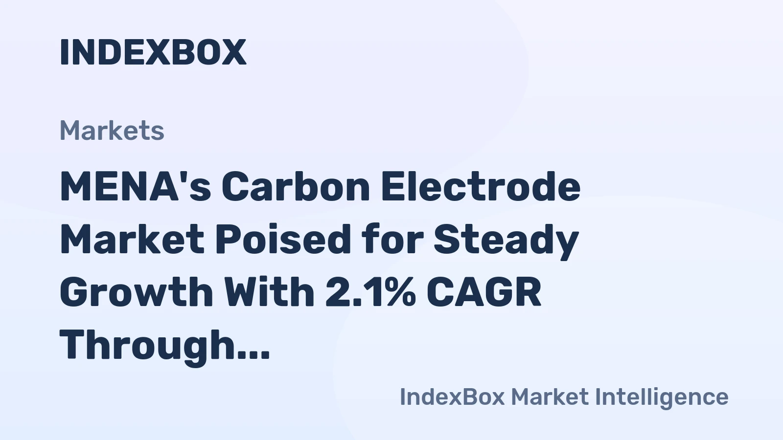 MENA's Carbon Electrode Market Poised for Steady Growth With 2.1% CAGR Through 2035