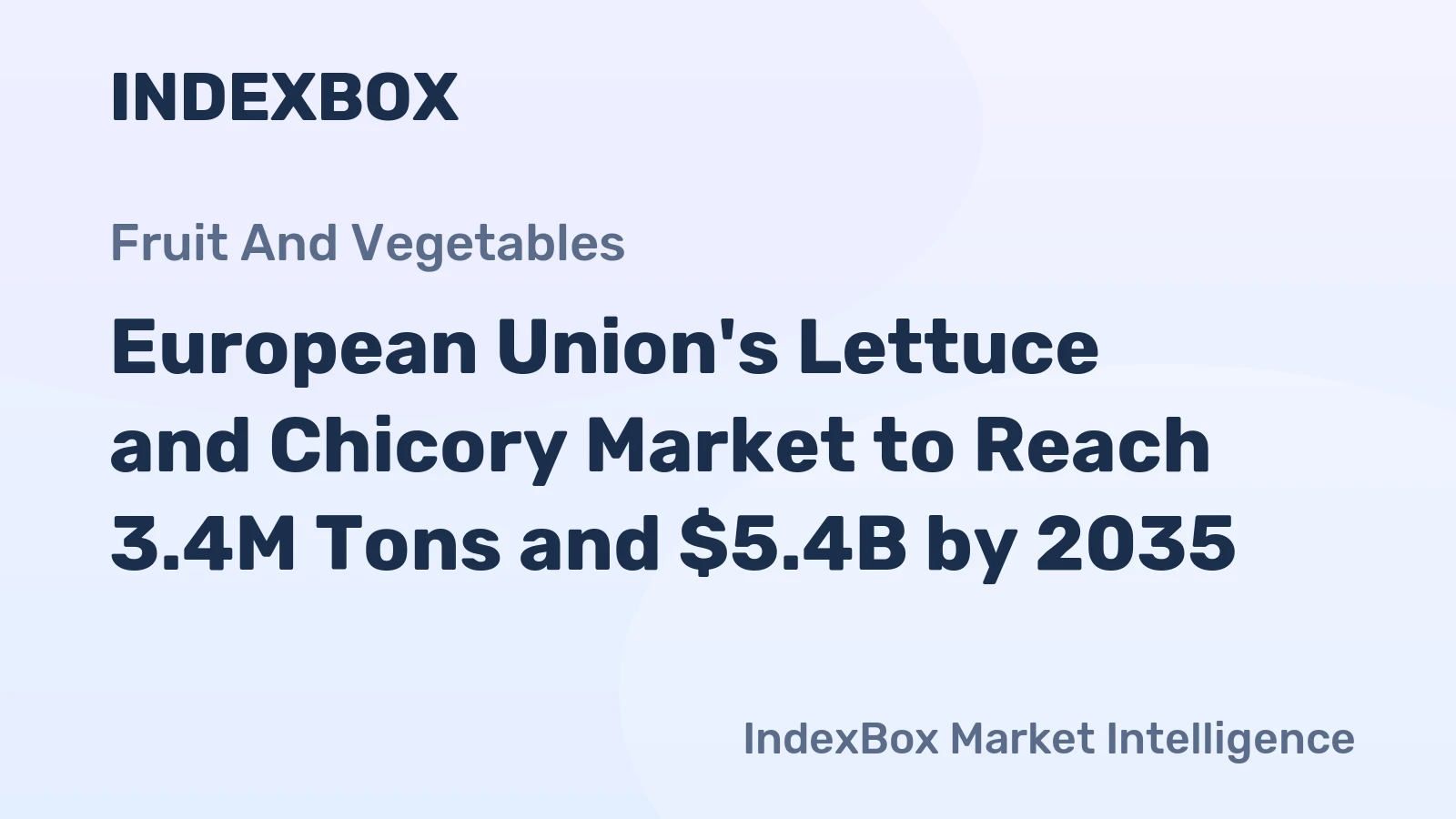 European Union's Lettuce and Chicory Market to Reach 3.4M Tons and $5.4B by 2035