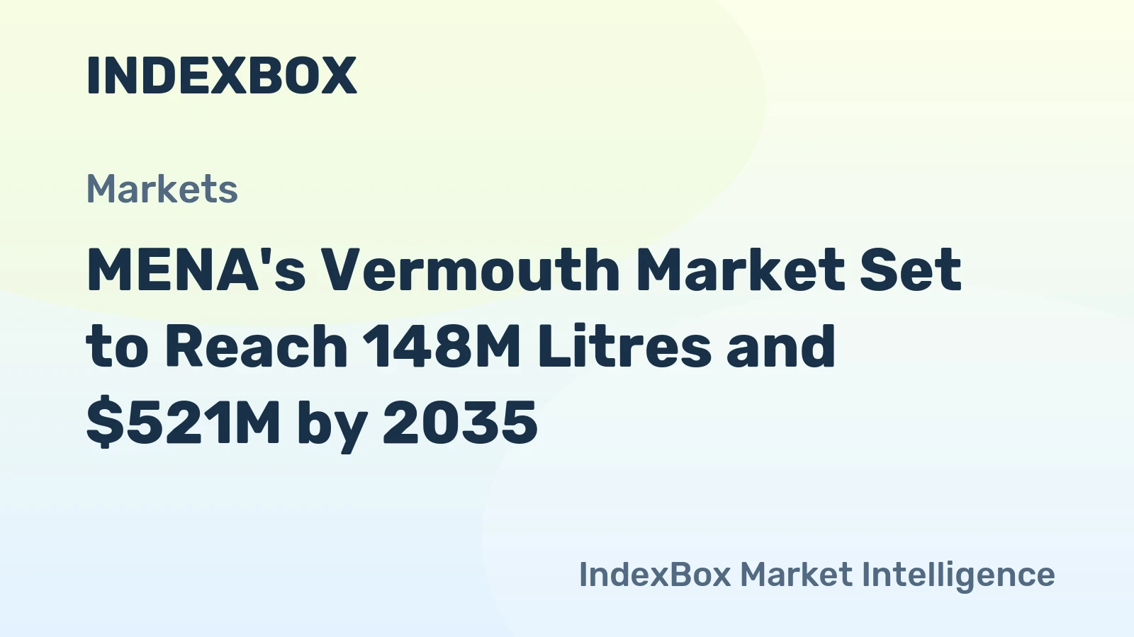 MENA's Vermouth Market Set to Reach 148M Litres and $521M by 2035