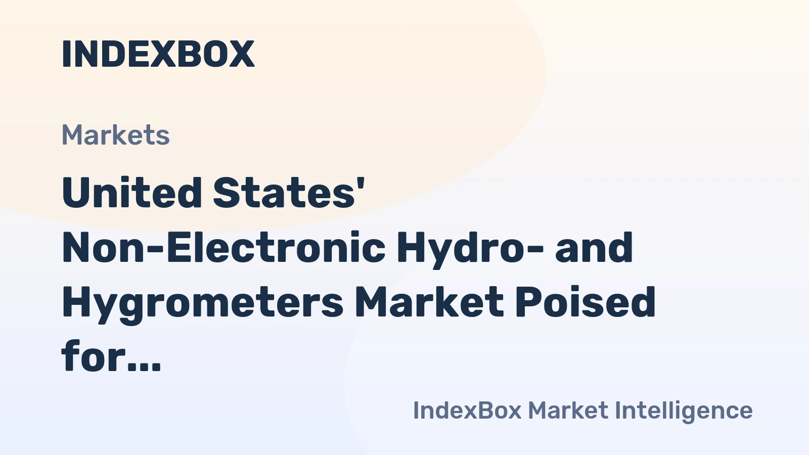 United States' Non-Electronic Hydro- and Hygrometers Market Poised for Modest Growth With a +1.5% CAGR Forecast