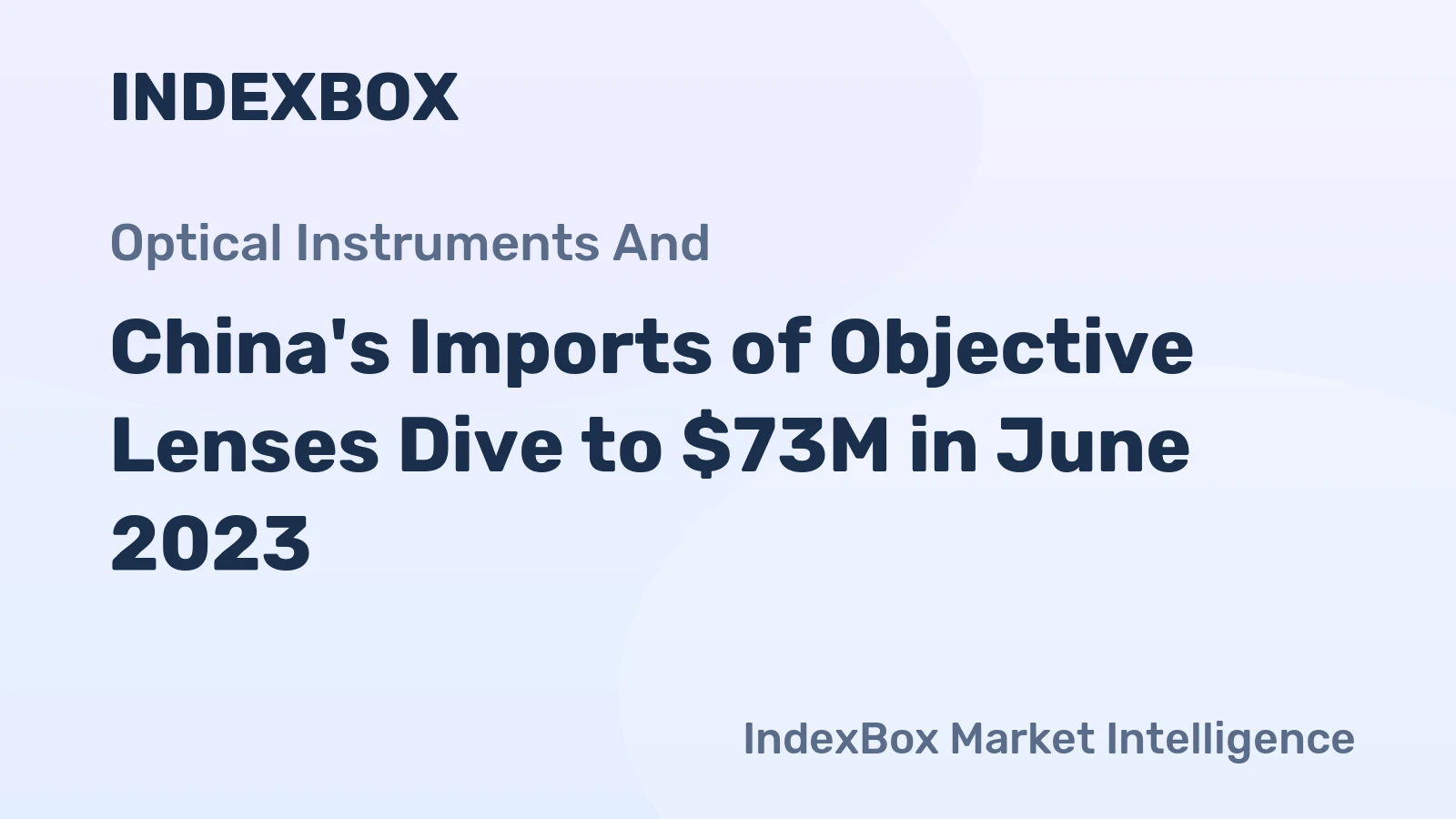 China's Imports of Objective Lenses Dive to $73M in June 2023