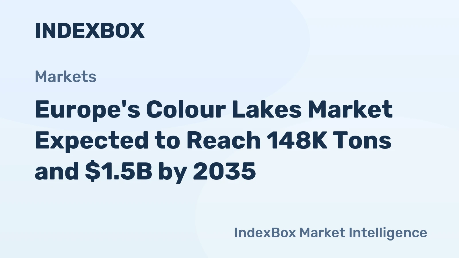 Europe's Colour Lakes Market Expected to Reach 148K Tons and $1.5B by 2035
