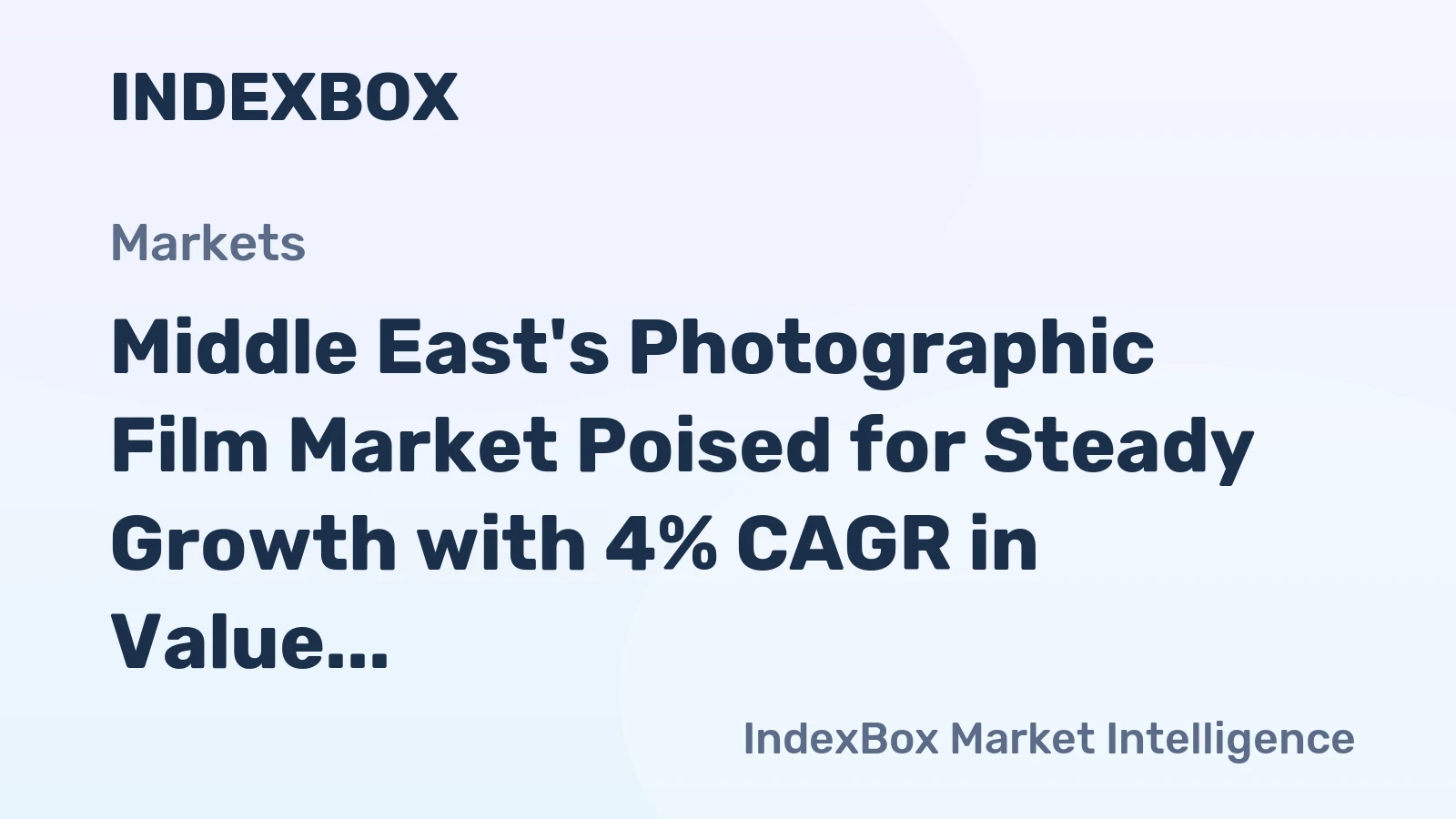 Middle East's Photographic Film Market Poised for Steady Growth with 4% CAGR in Value