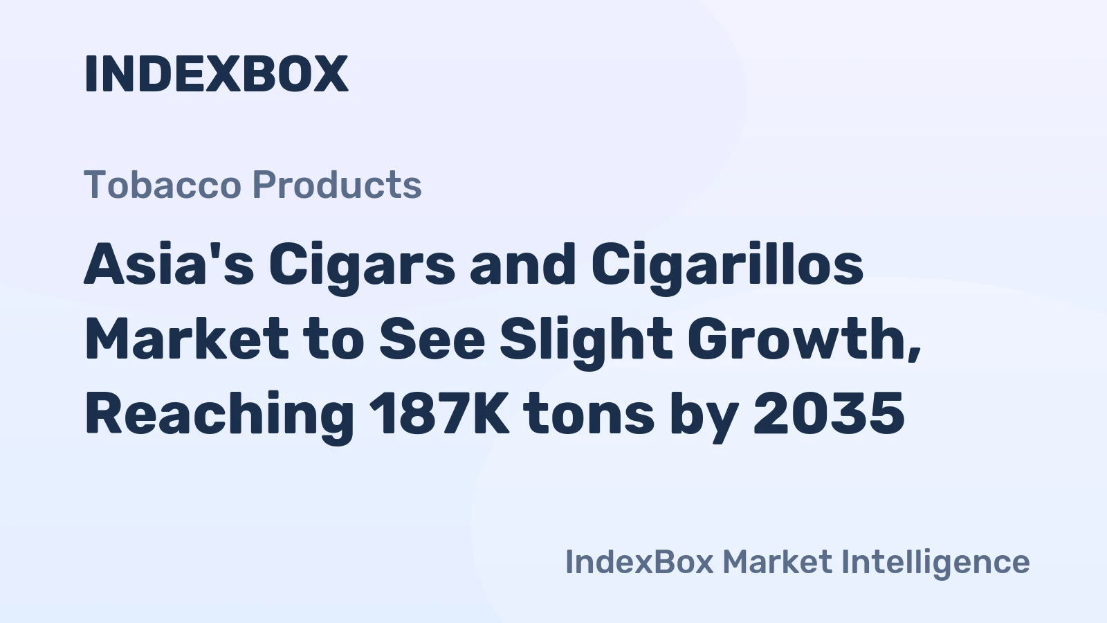 Asia's Cigars and Cigarillos Market to See Slight Growth, Reaching 187K tons by 2035