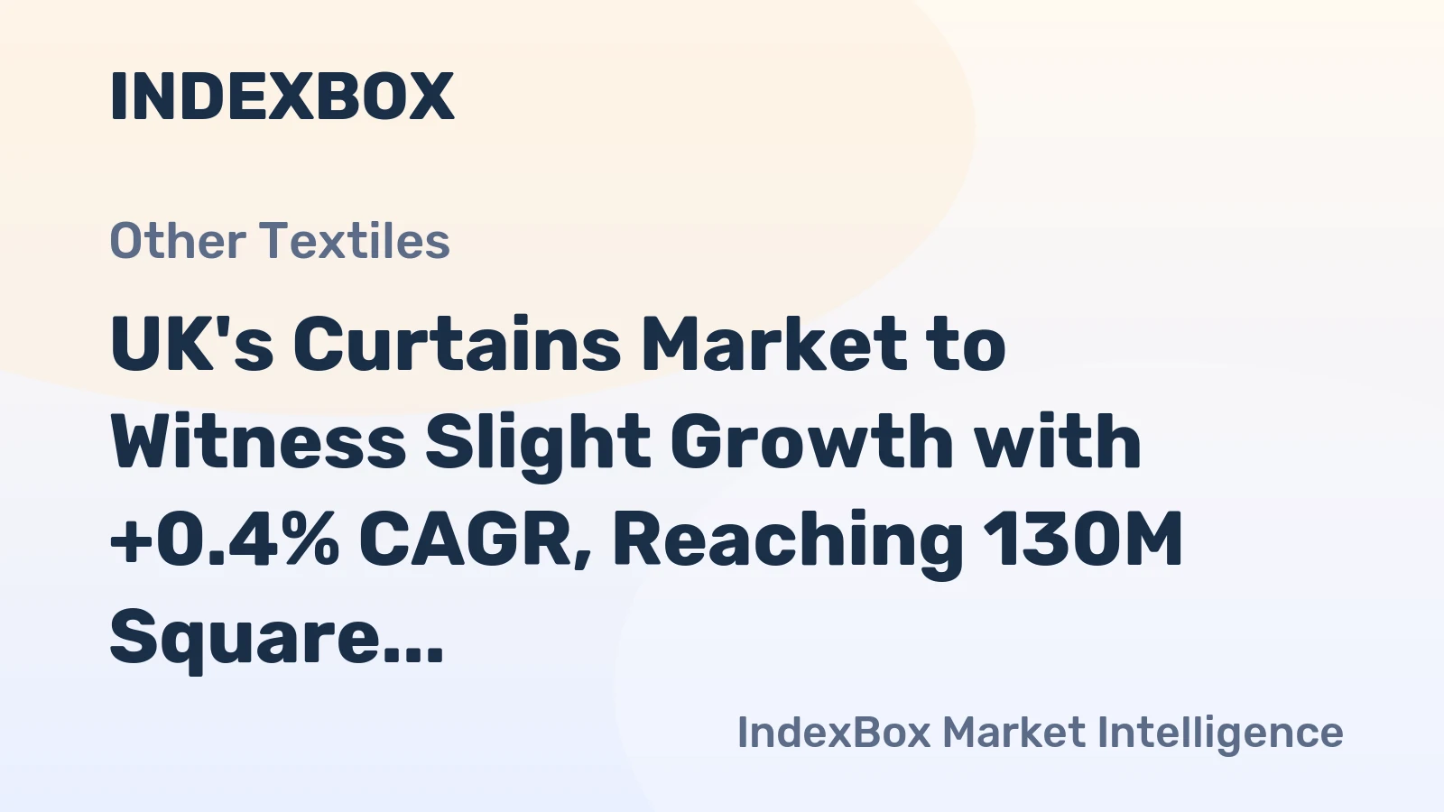 UK's Curtains Market to Witness Slight Growth with +0.4% CAGR, Reaching 130M Square Meters by 2035