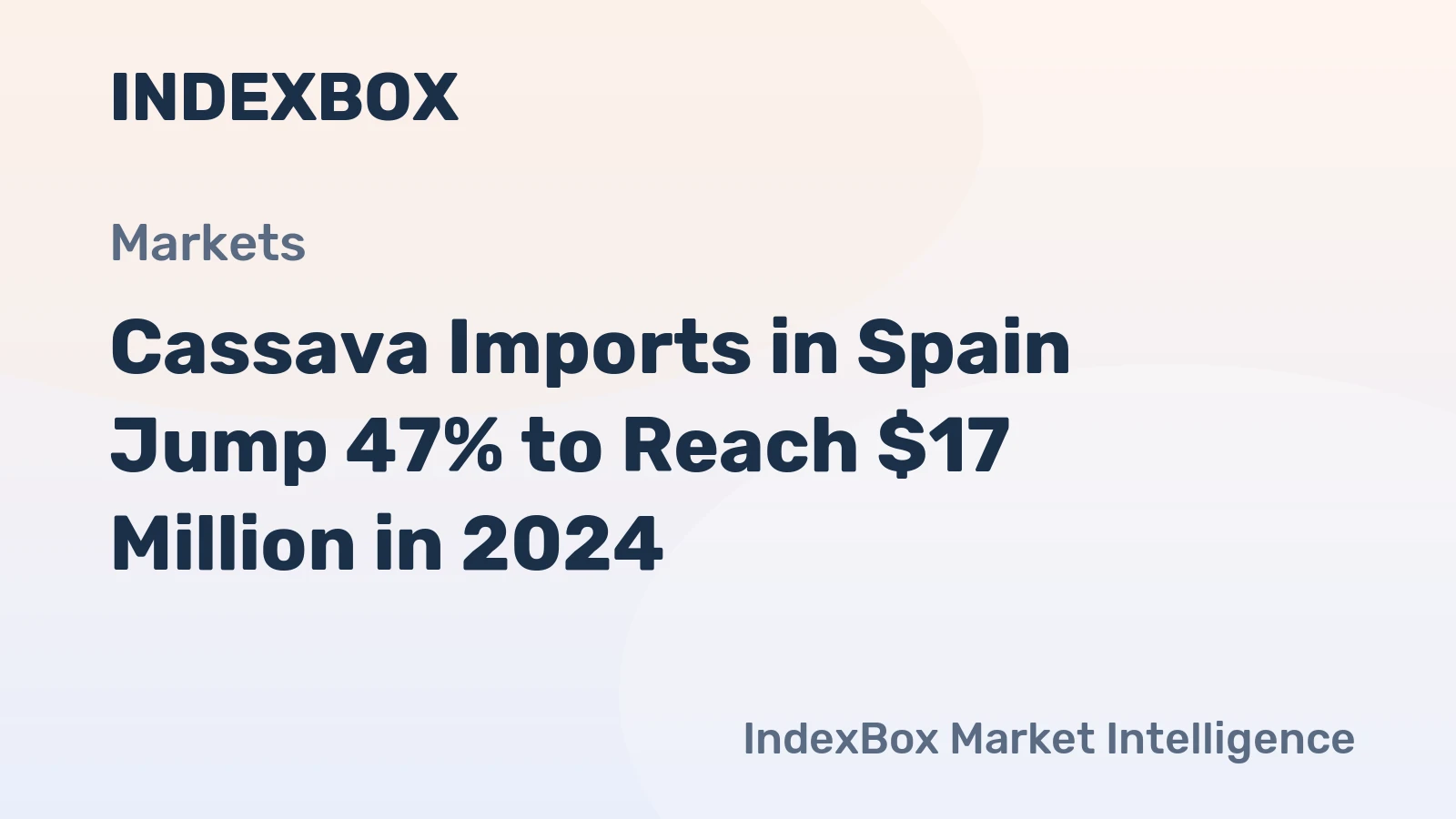 Cassava Imports in Spain Jump 47% to Reach $17 Million in 2024