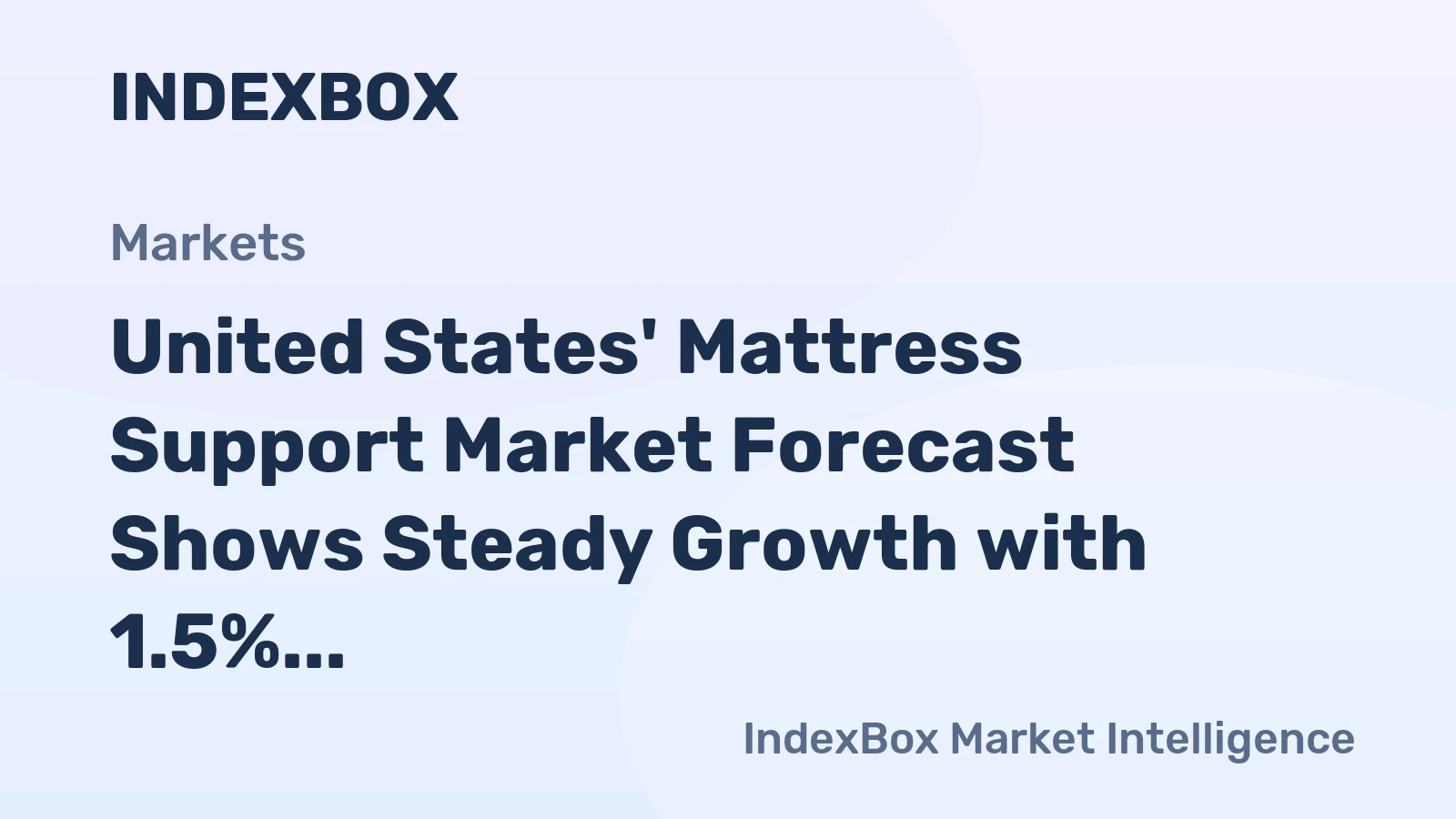 United States' Mattress Support Market Forecast Shows Steady Growth with 1.5% Volume CAGR
