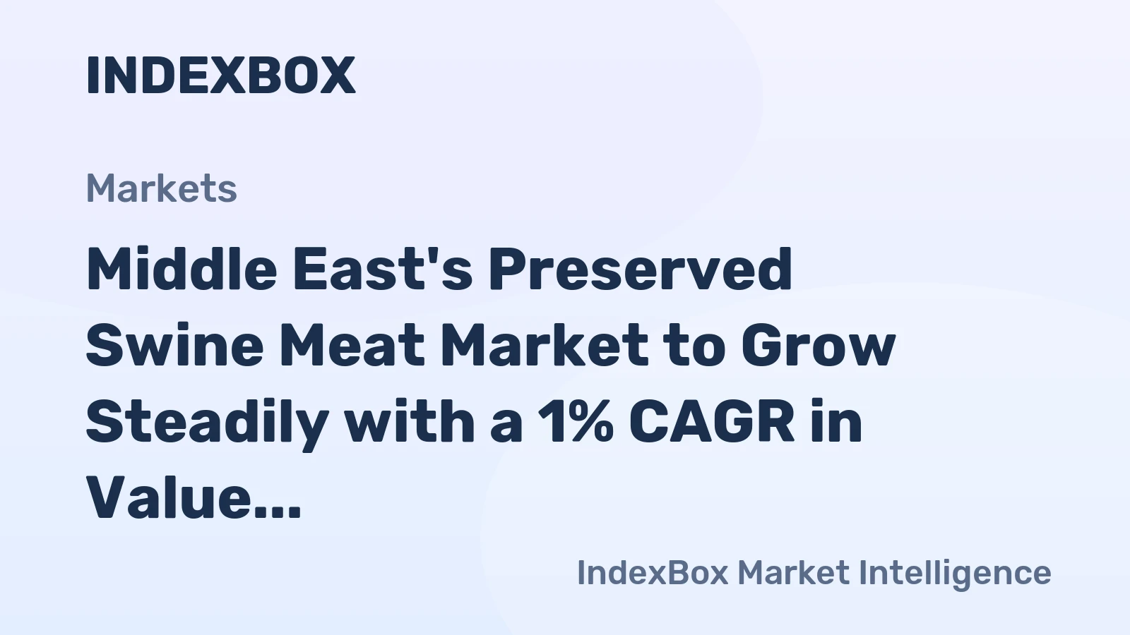 Middle East's Preserved Swine Meat Market to Grow Steadily with a 1% CAGR in Value Through 2035