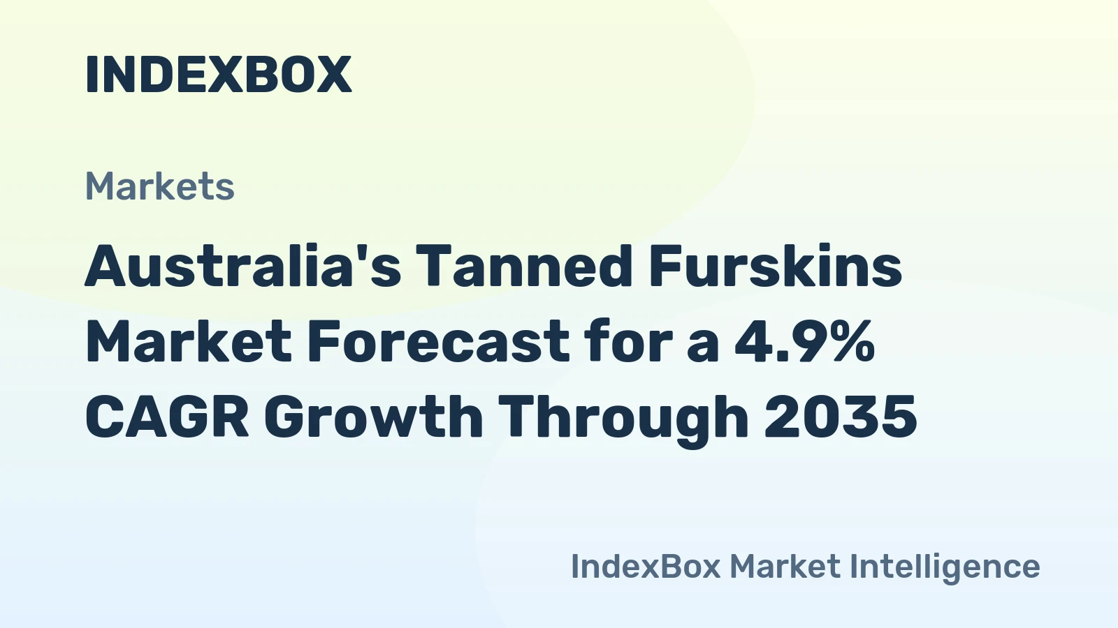 Australia's Tanned Furskins Market Forecast for a 4.9% CAGR Growth Through 2035