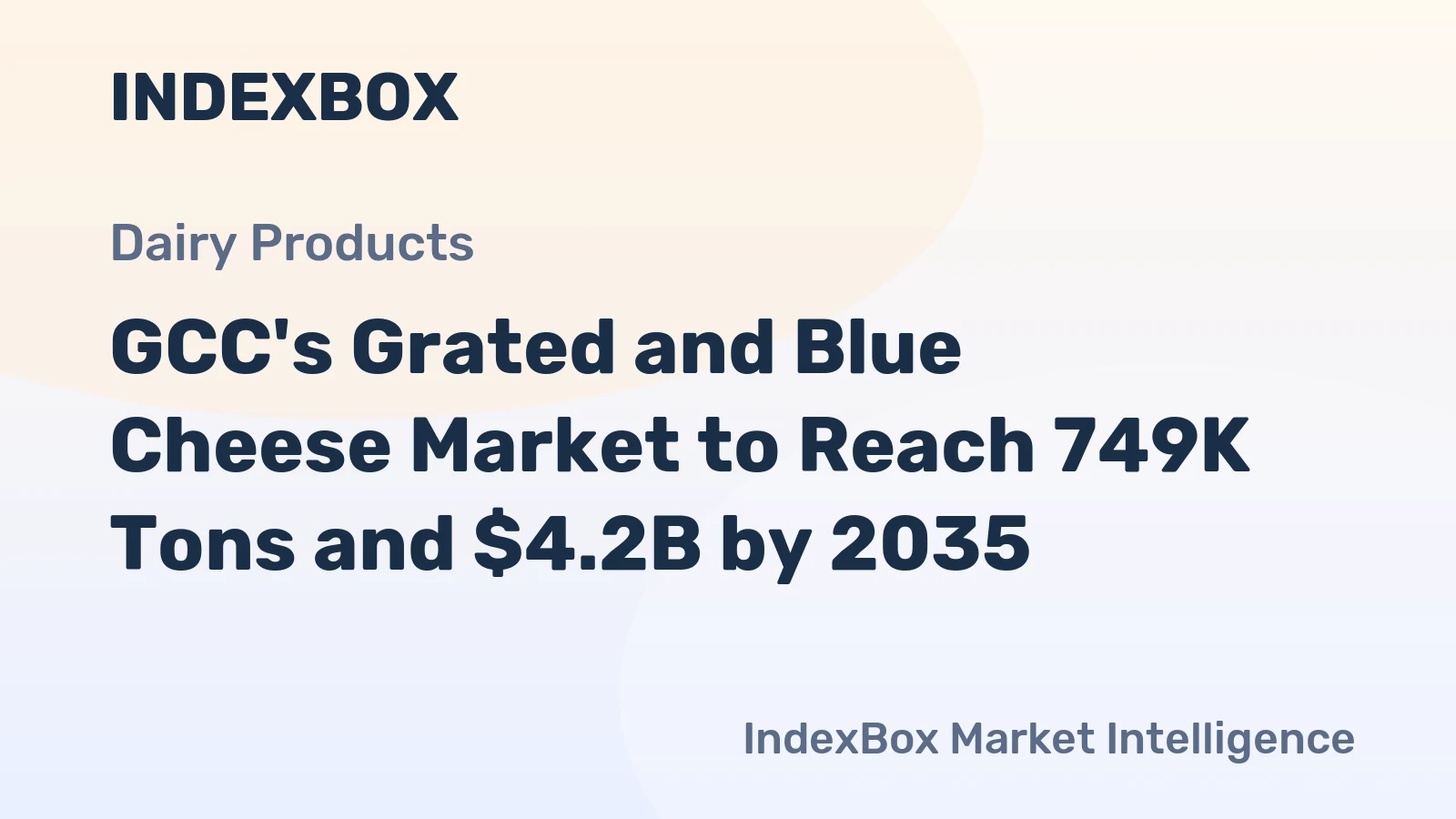 GCC's Grated and Blue Cheese Market to Reach 749K Tons and $4.2B by 2035