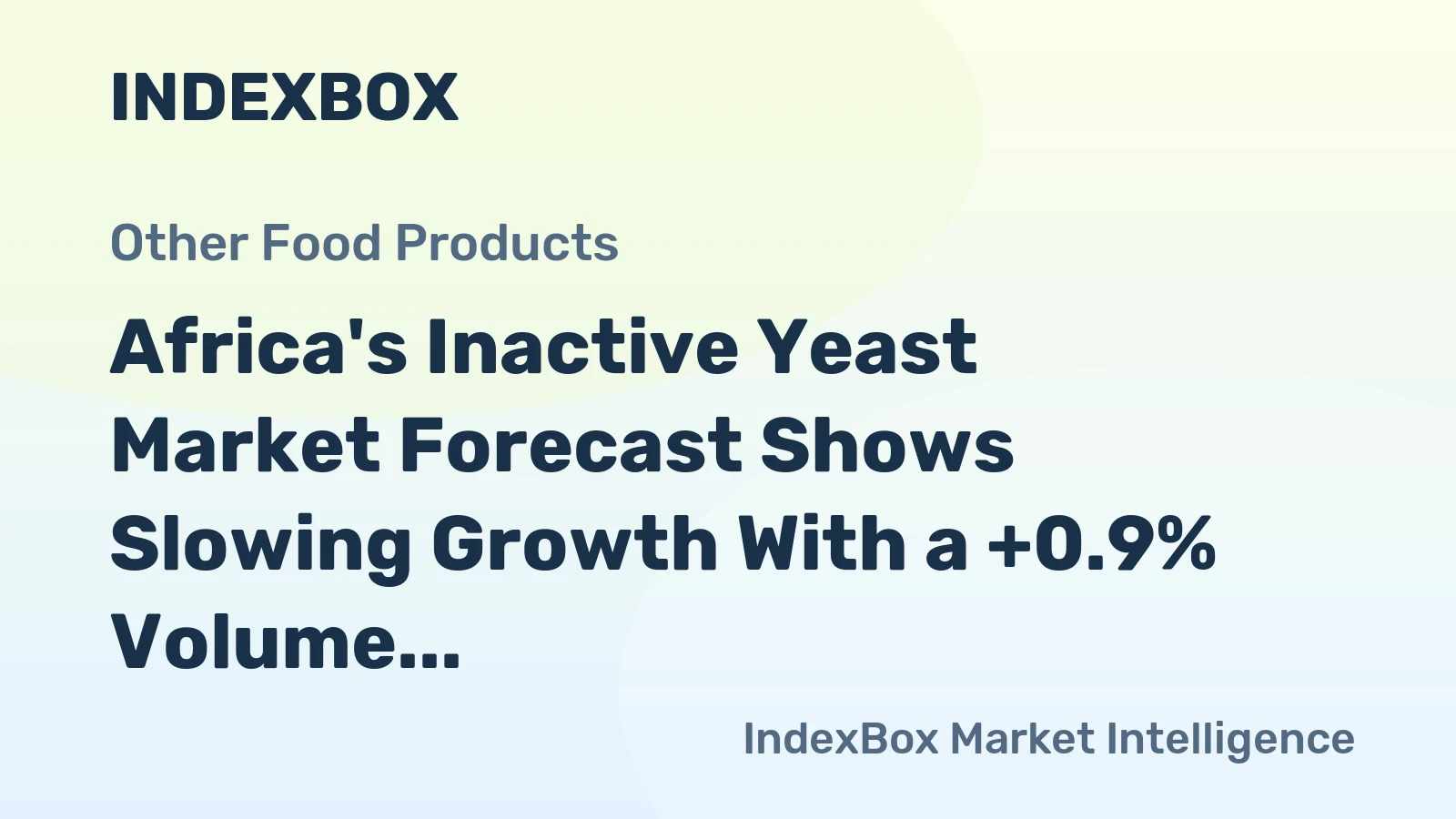 Africa's Inactive Yeast Market Forecast Shows Slowing Growth With a +0.9% Volume CAGR to 2035