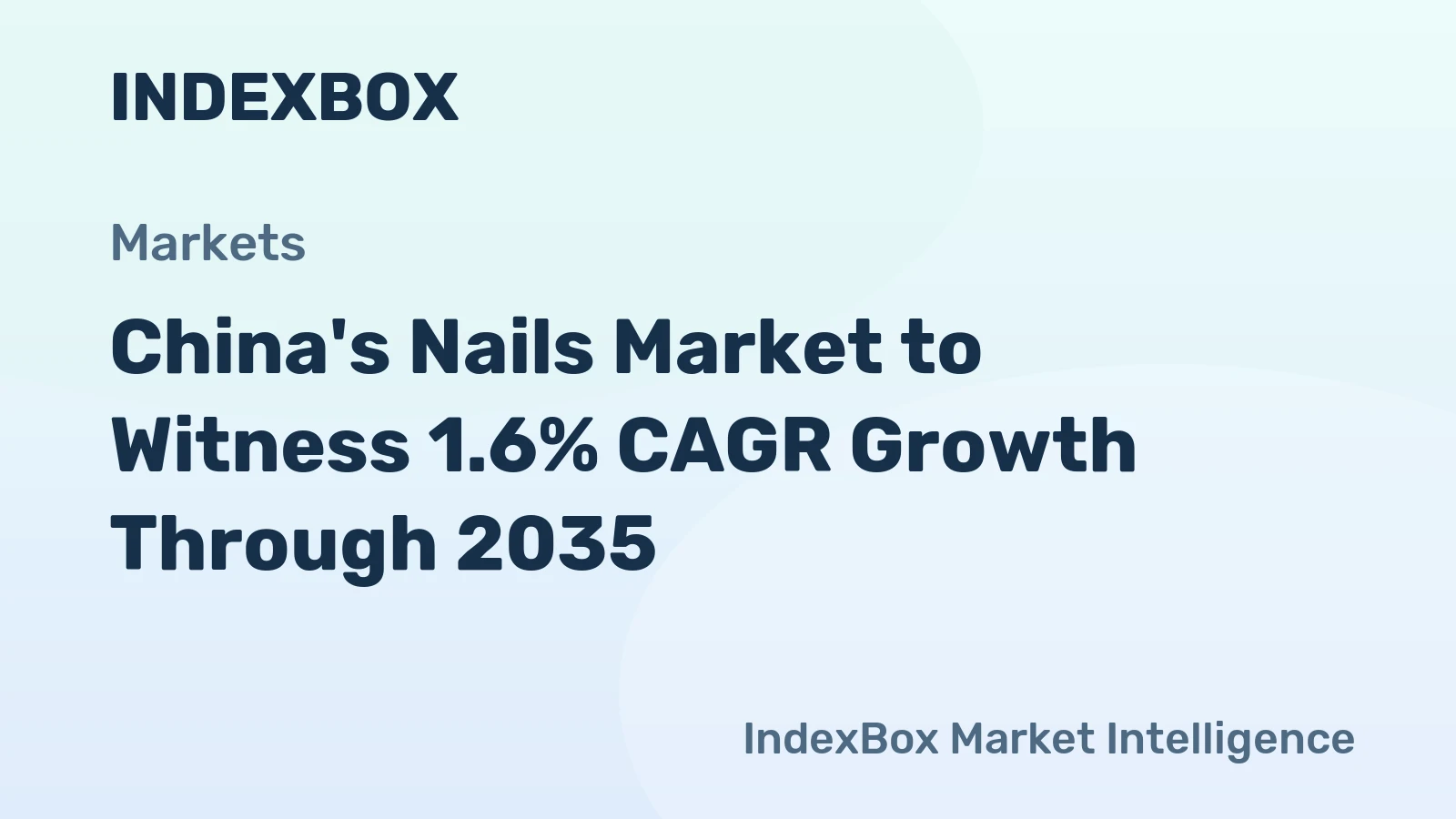 China's Nails Market to Witness 1.6% CAGR Growth Through 2035