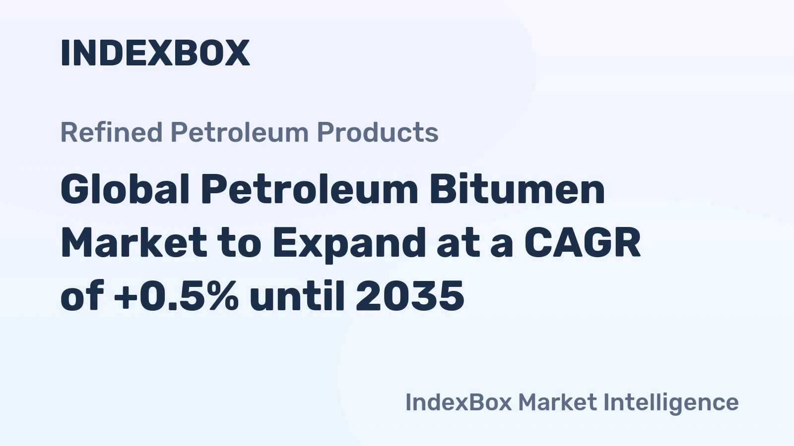 Global Petroleum Bitumen Market to Expand at a CAGR of +0.5% until 2035
