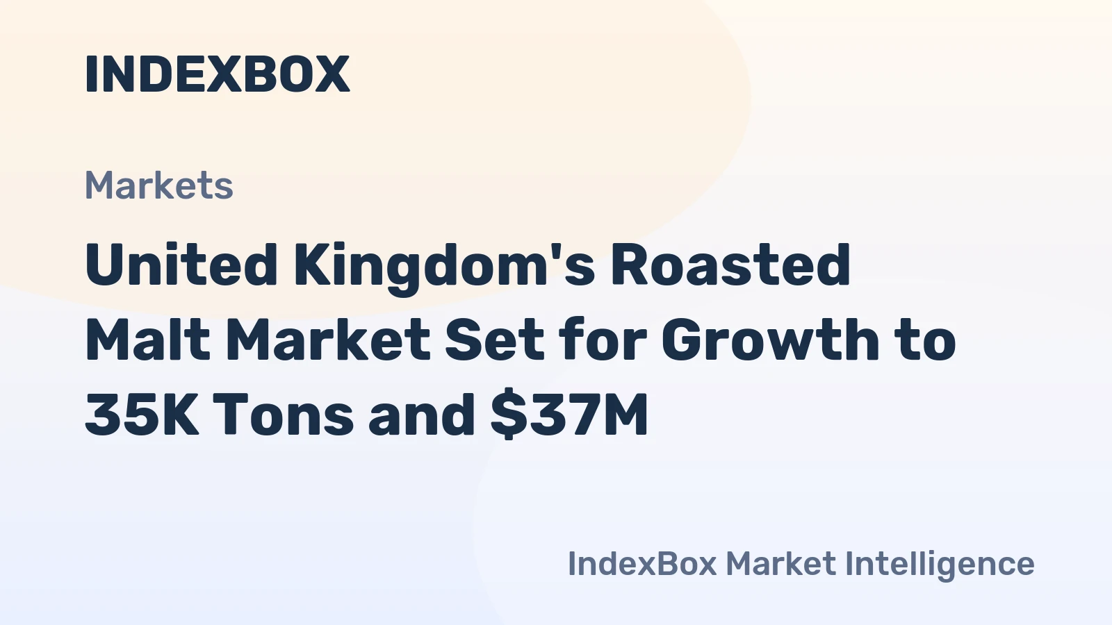 United Kingdom's Roasted Malt Market Set for Growth to 35K Tons and $37M