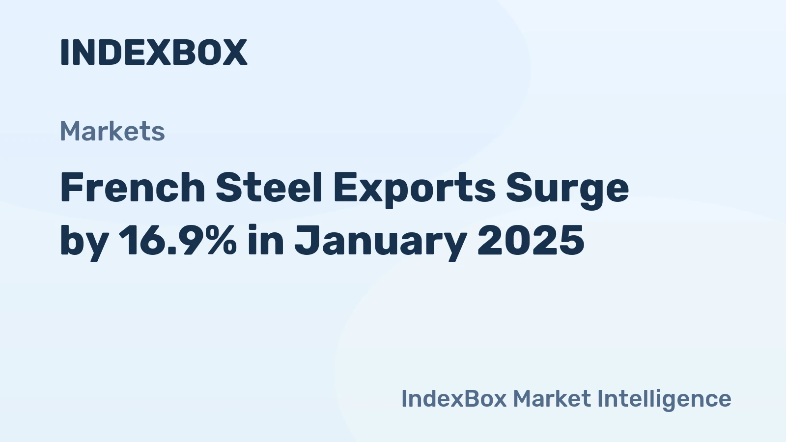 French Steel Exports Surge by 16.9% in January 2025