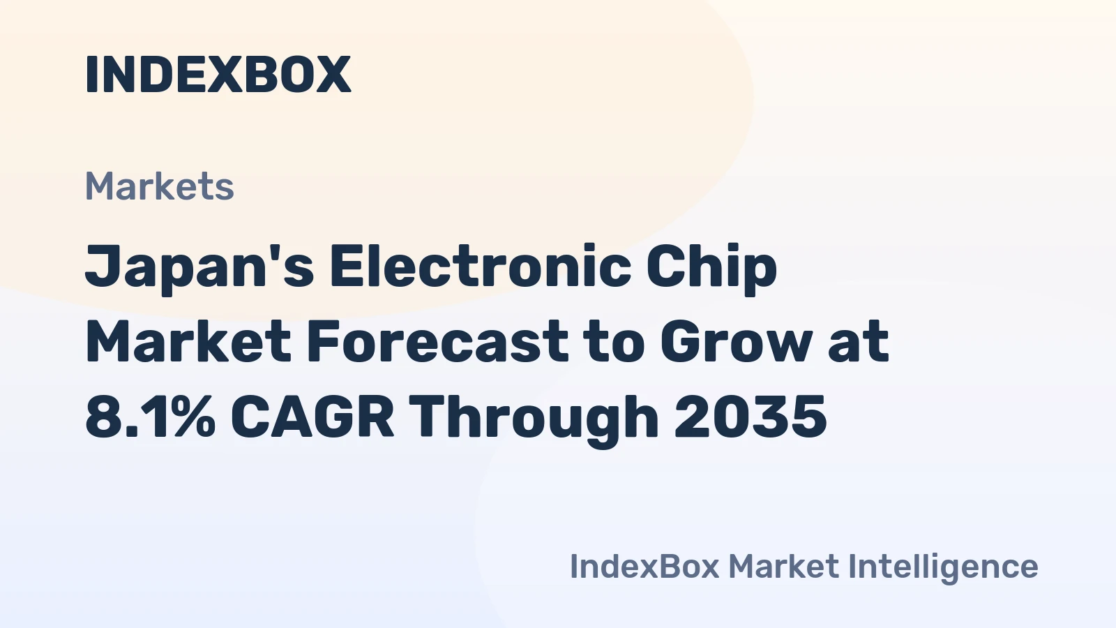 Japan's Electronic Chip Market Forecast to Grow at 8.1% CAGR Through 2035