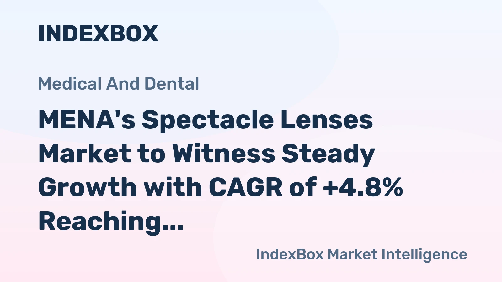 MENA's Spectacle Lenses Market to Witness Steady Growth with CAGR of +4.8% Reaching $314M by 2035