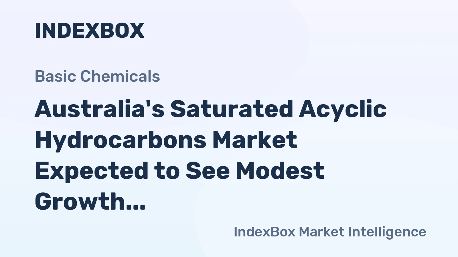 Australia's Saturated Acyclic Hydrocarbons Market Expected to See Modest Growth, Reaching 614 tons and $2.5M by 2035