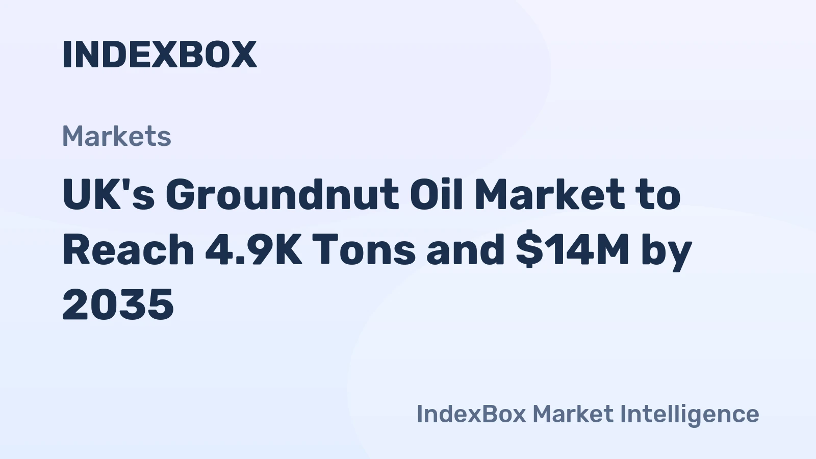 UK's Groundnut Oil Market to Reach 4.9K Tons and $14M by 2035