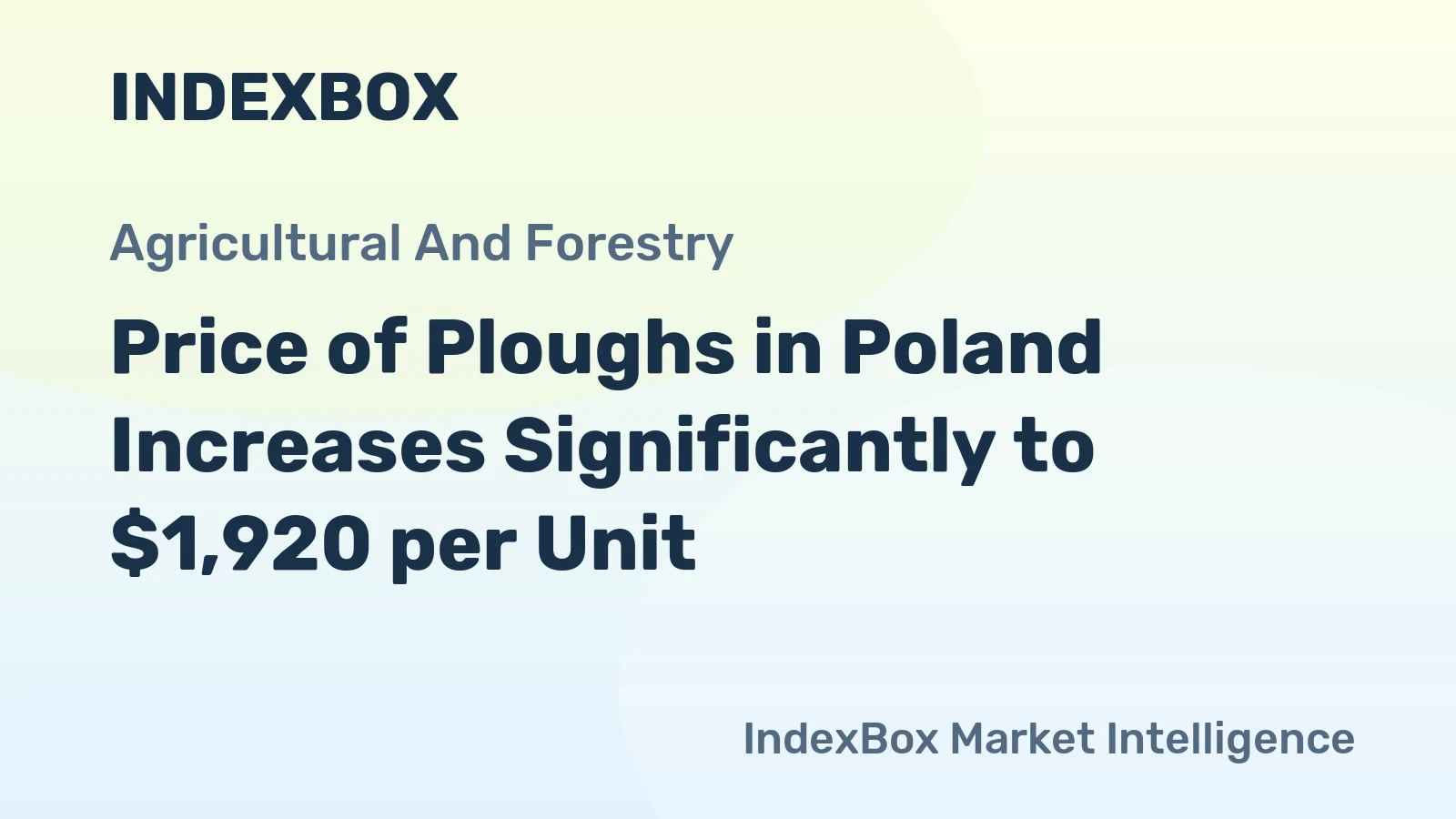 Price of Ploughs in Poland Increases Significantly to $1,920 per Unit