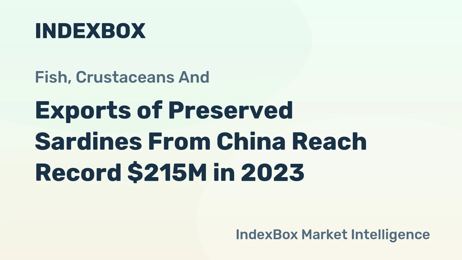 Exports of Preserved Sardines From China Reach Record $215M in 2023