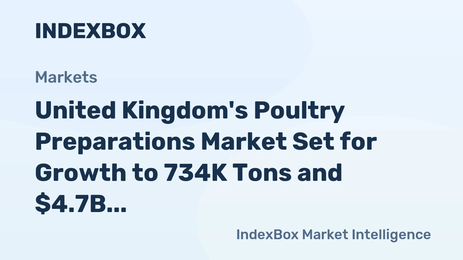 United Kingdom's Poultry Preparations Market Set for Growth to 734K Tons and $4.7B