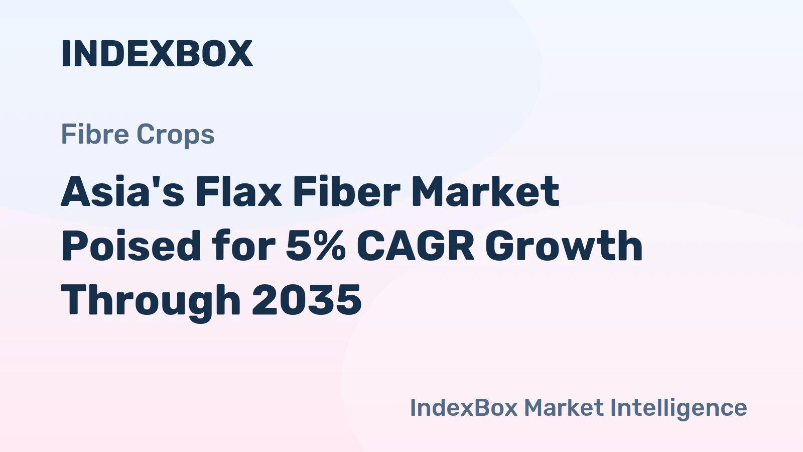 Asia's Flax Fiber Market Poised for 5% CAGR Growth Through 2035