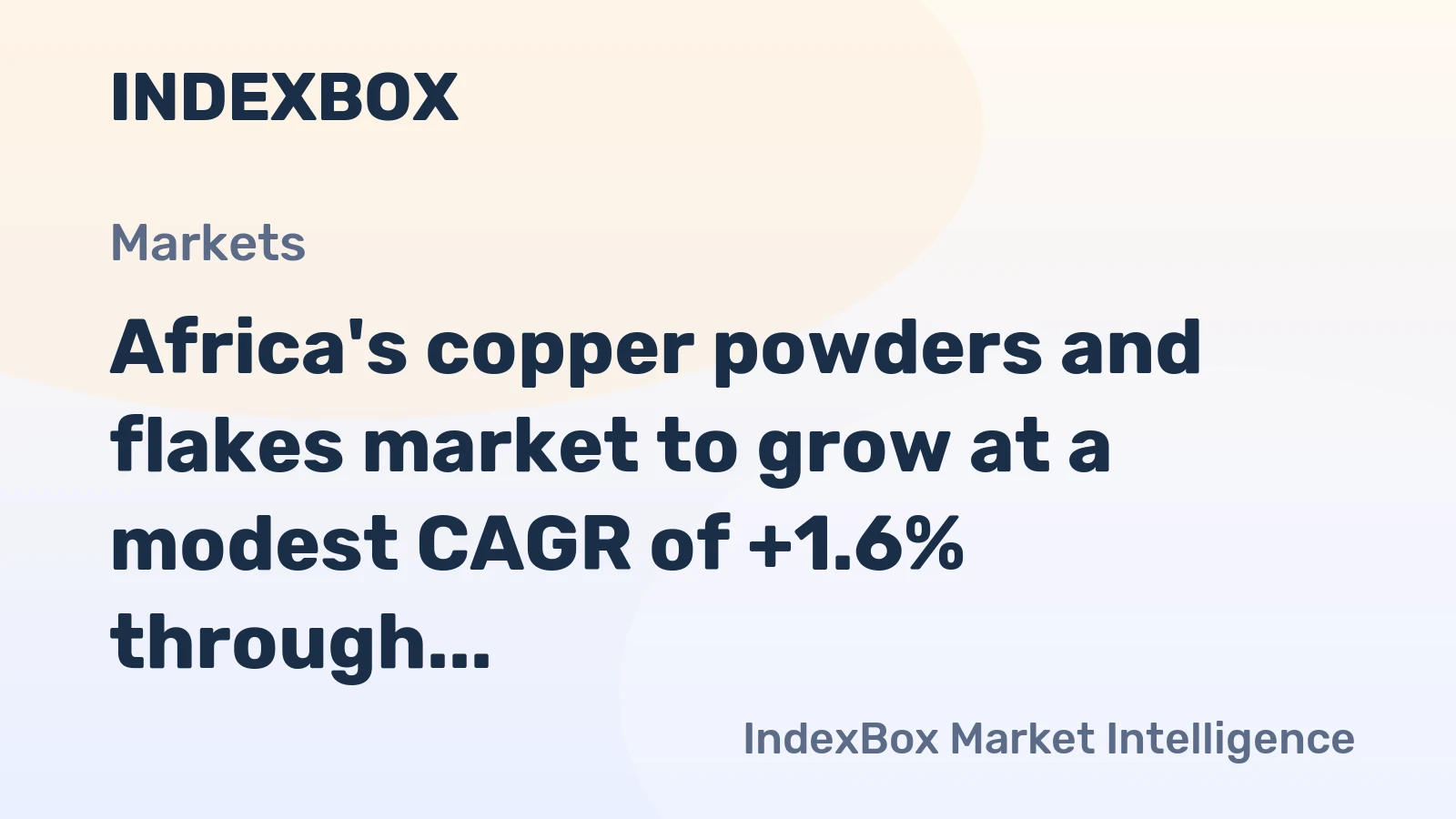 Africa's copper powders and flakes market to grow at a modest CAGR of +1.6% through 2035, reaching $94M, driven by sustained demand.